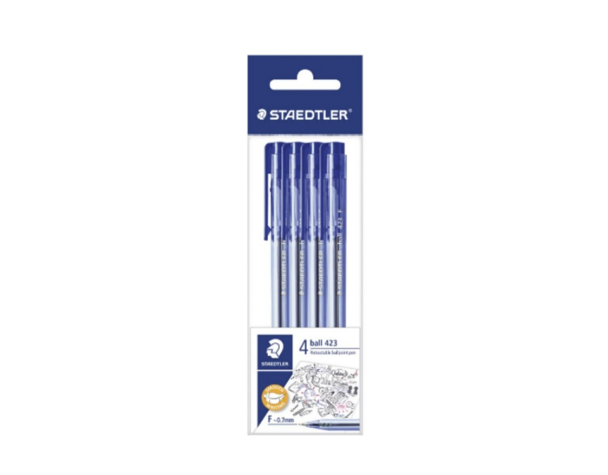 Staedtler Retractable Ballpoint Pen 0.7mm Blue | myaeon2go