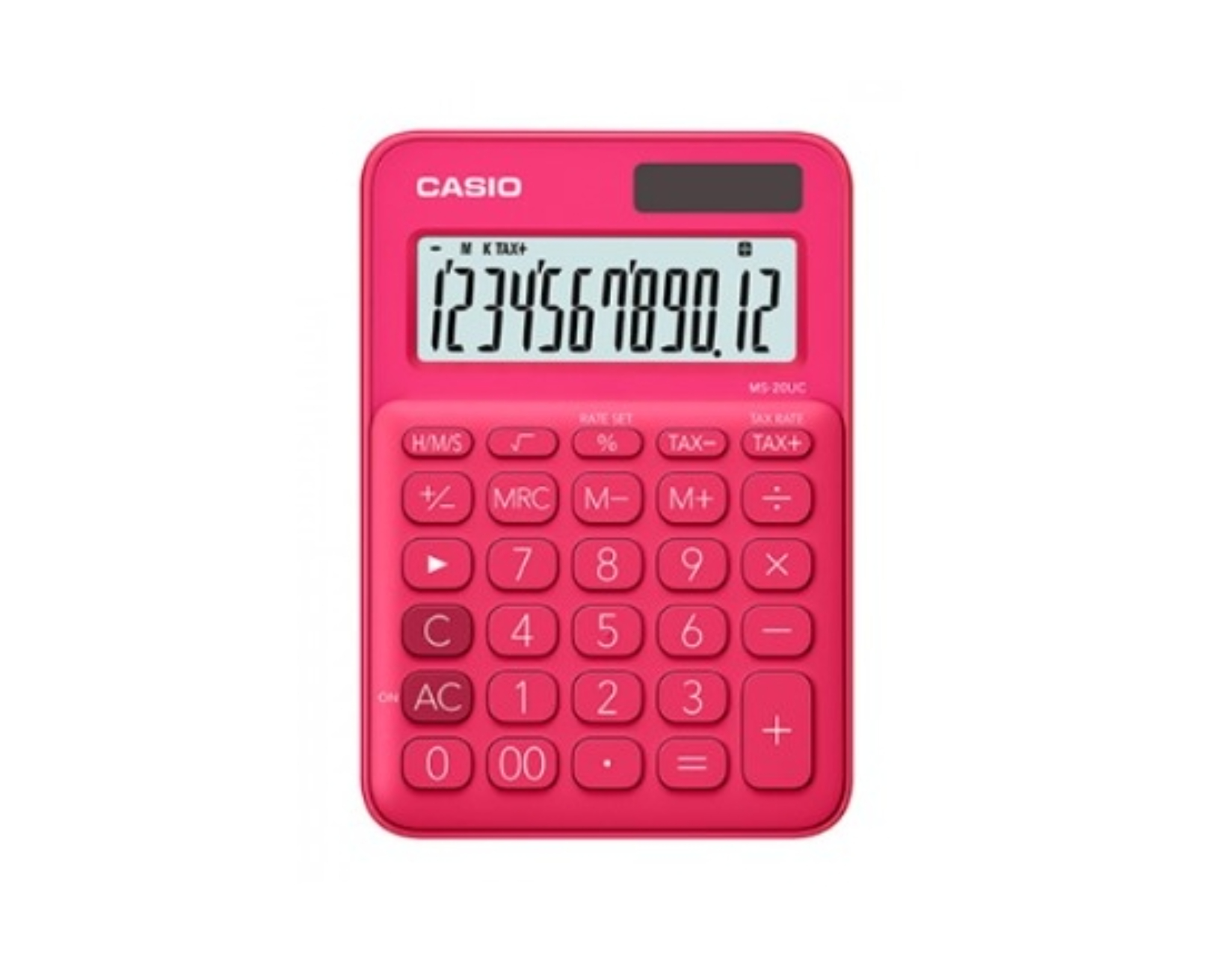 Casio Colourful Calculator (MC-20UC) - Red | myaeon2go