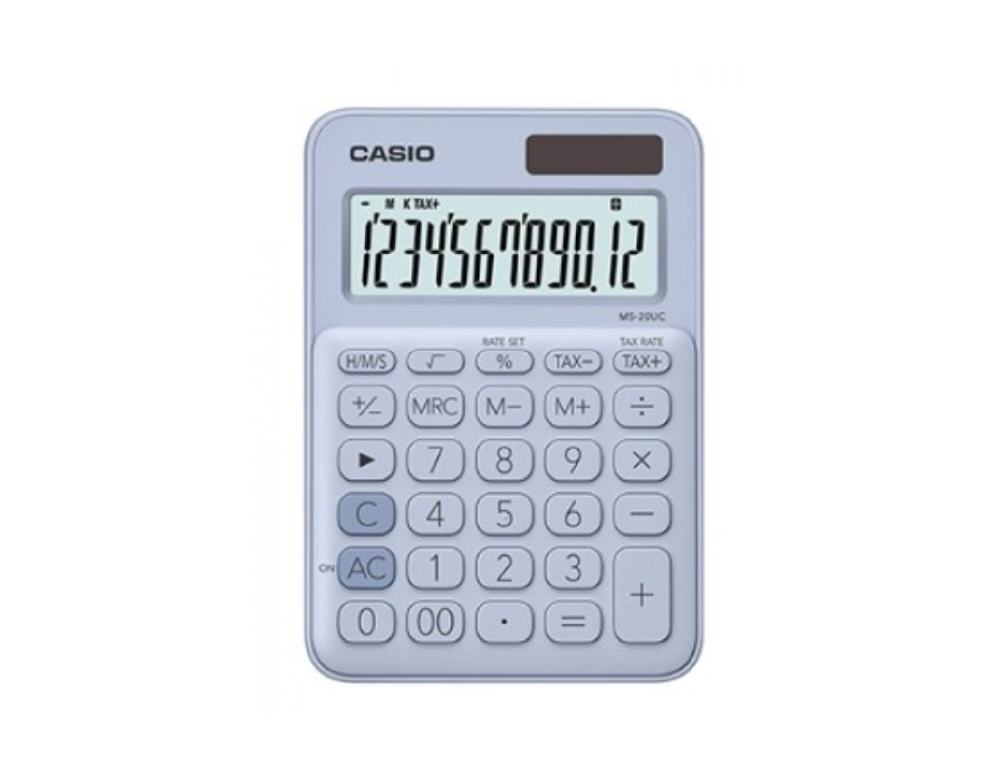 Casio Colourful Calculator (MC-20UC) - Light Blue | myaeon2go