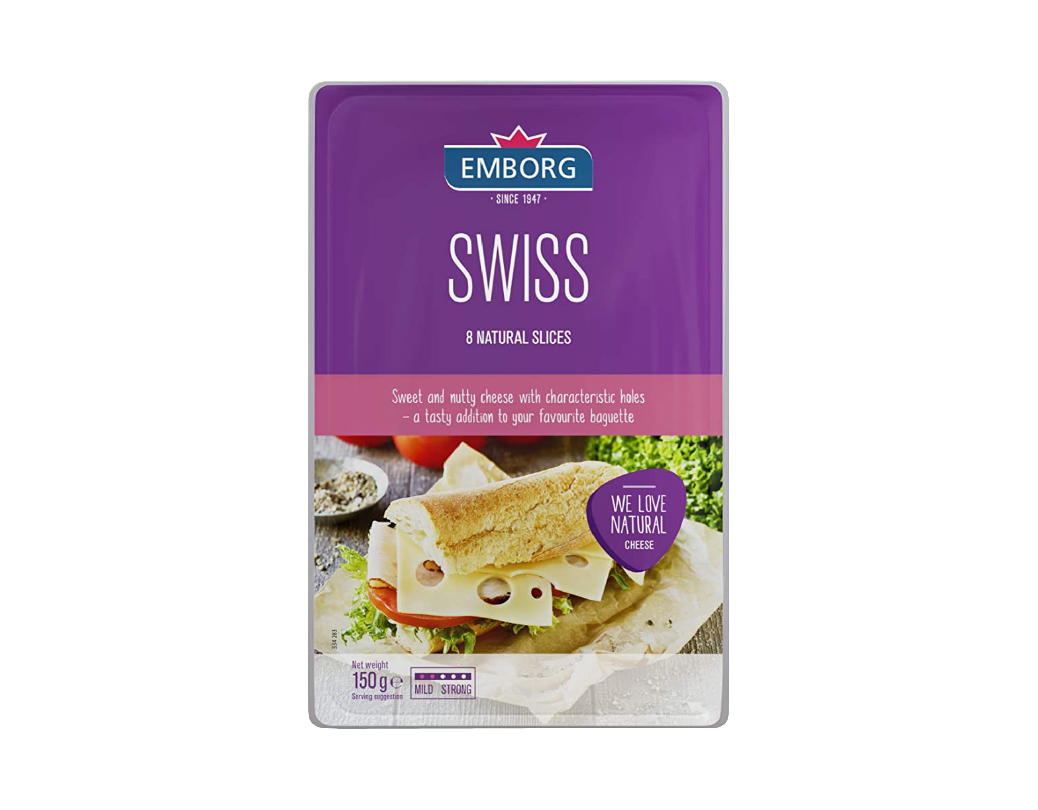 Emborg Natural Sliced Cheese Swiss | myaeon2go
