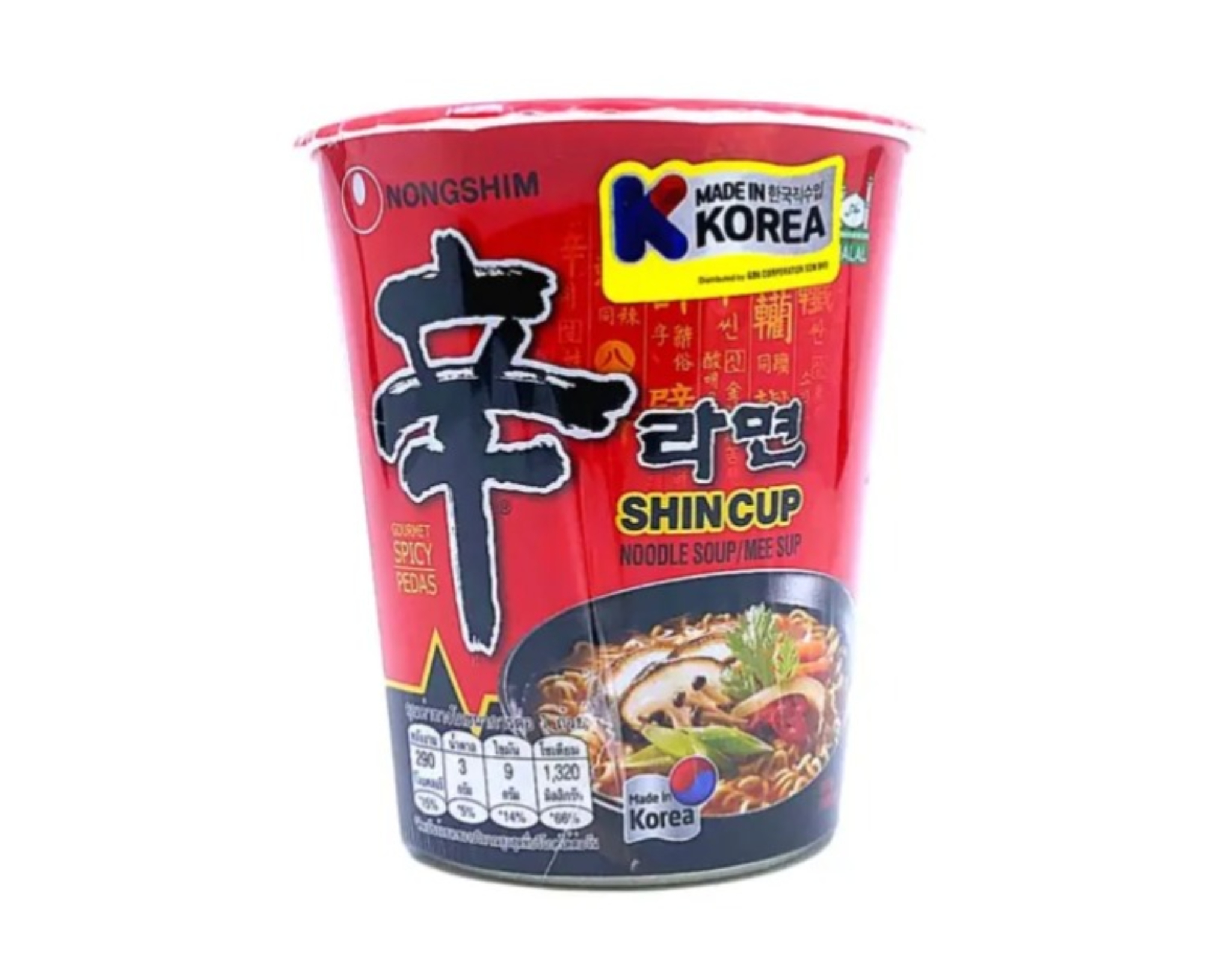 Nongshim Korea Shin Ramyun Cup - Spicy Flavor