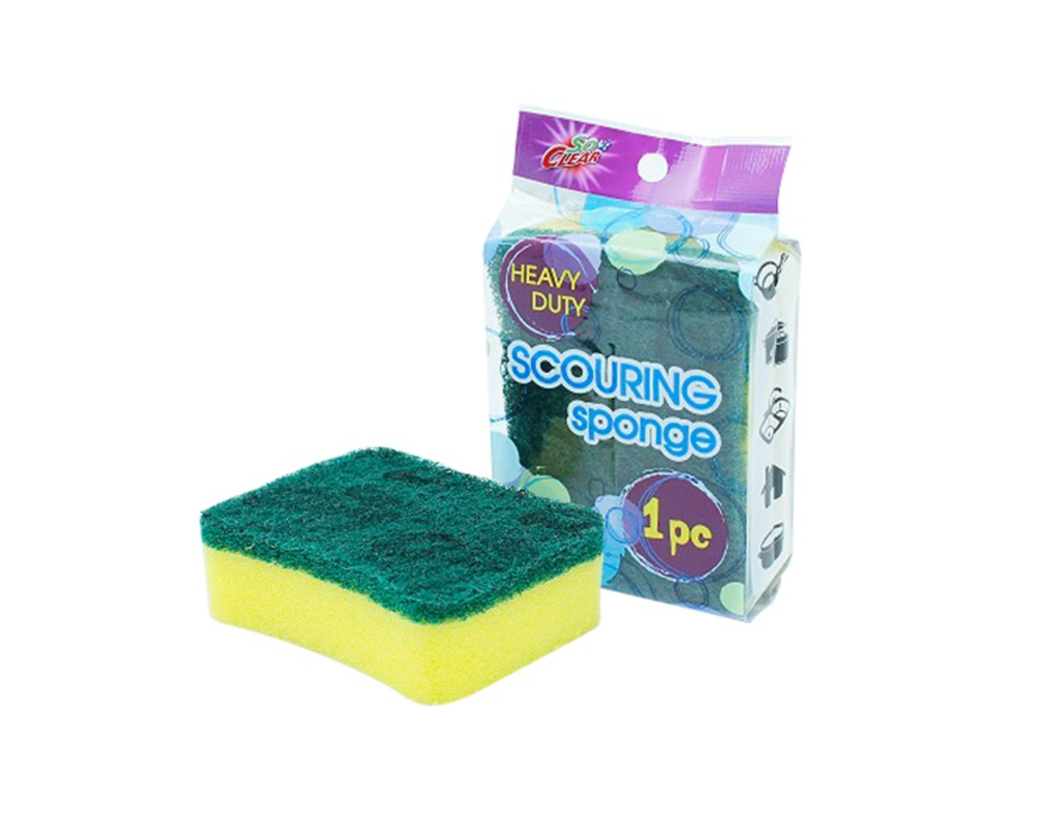 So Clear Heavy Duty Scouring Sponge (GS211) | myaeon2go