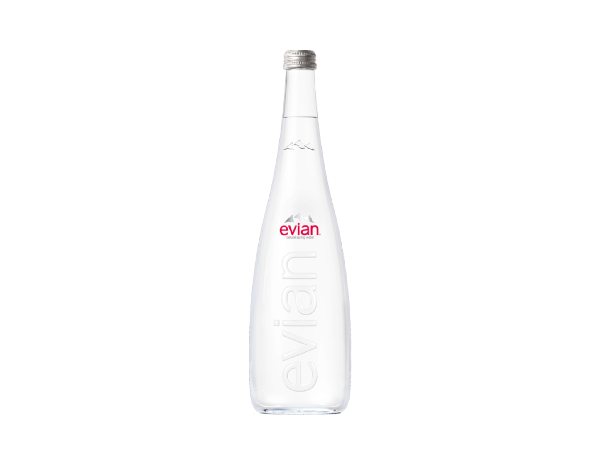 Evian Sparkling Natural Mineral Water Glass | myaeon2go
