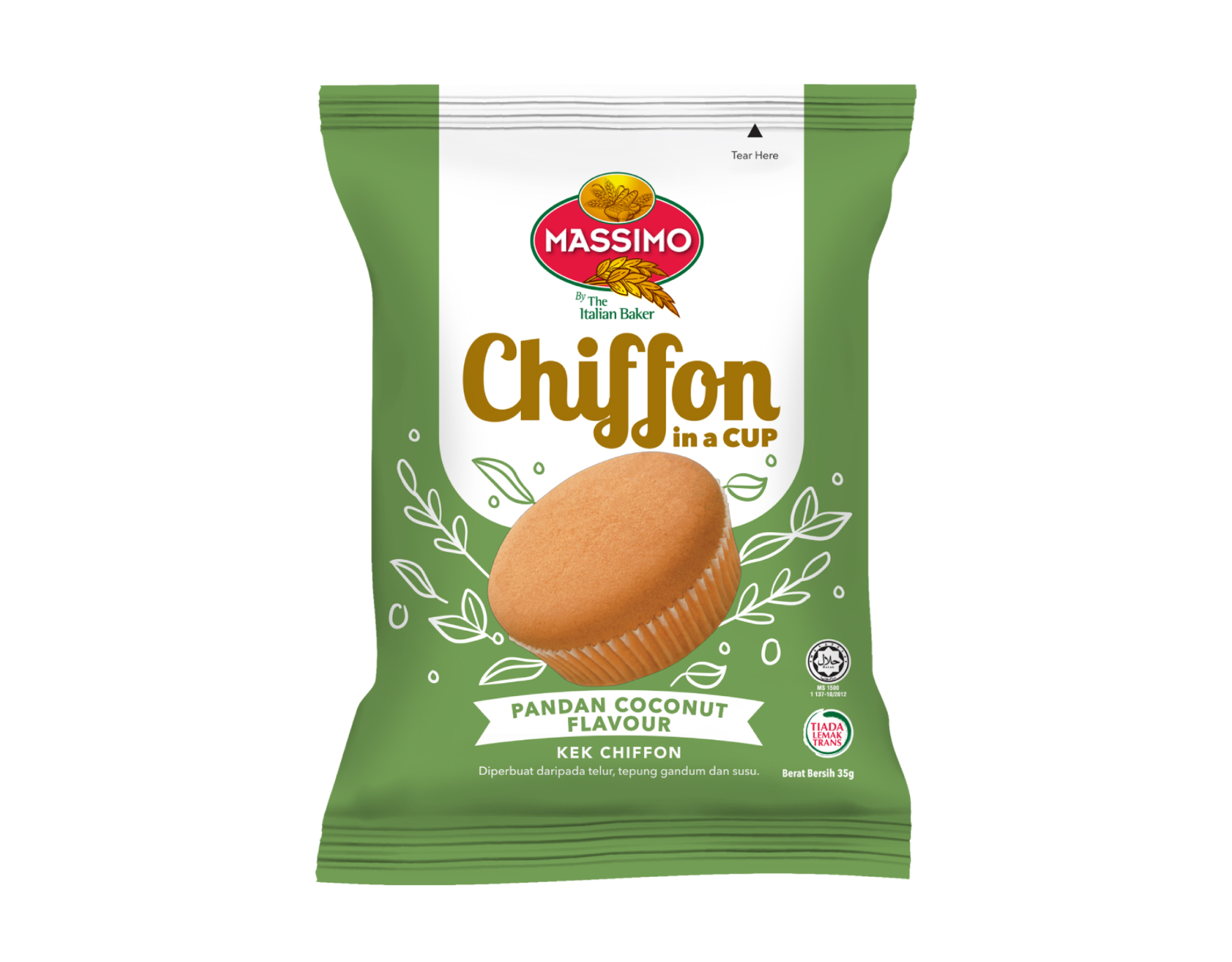 Massimo Chiffon Cake Pandan Coconut | myaeon2go