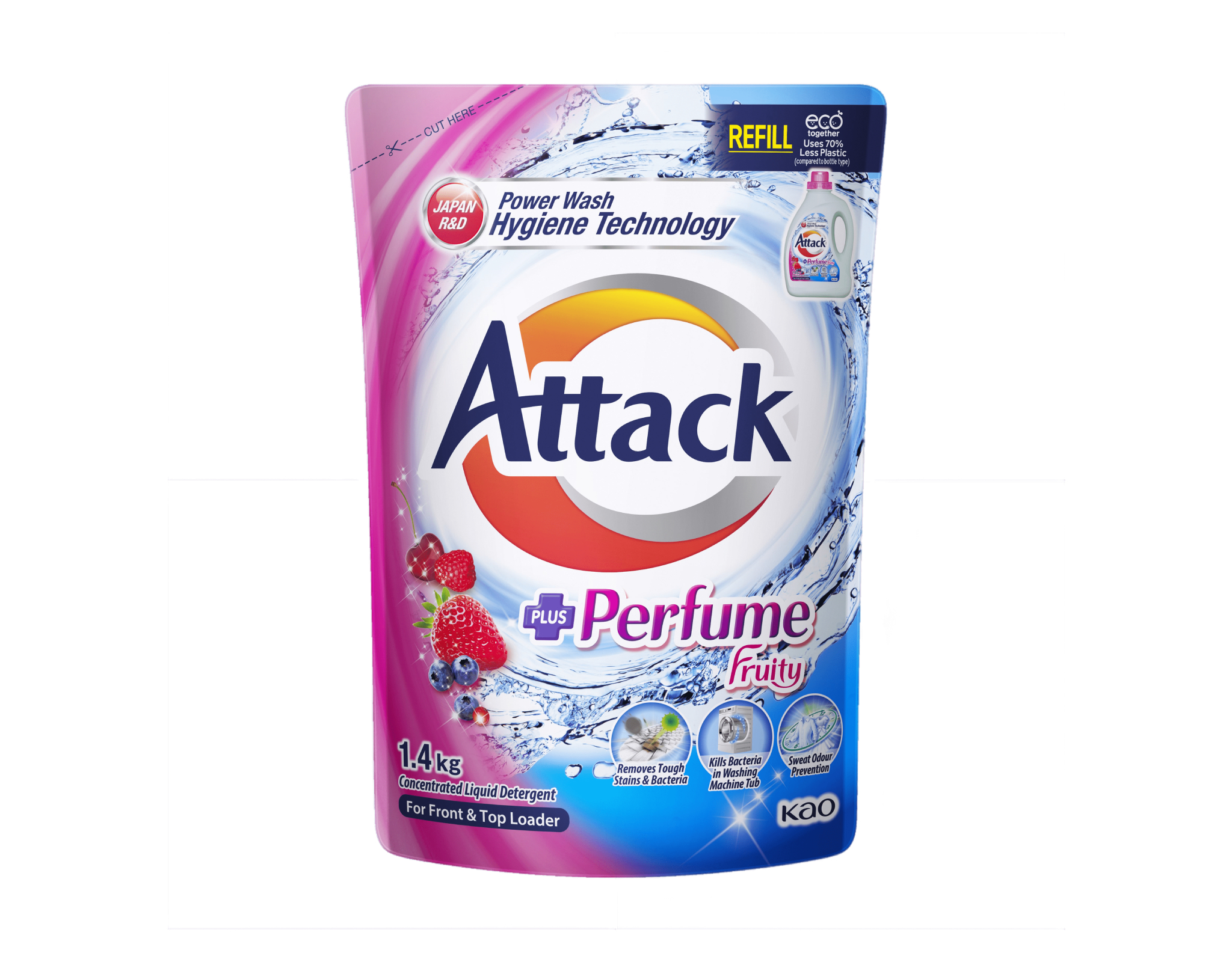 Attack Liquid Detergent Fruity Perfume Refill | myaeon2go