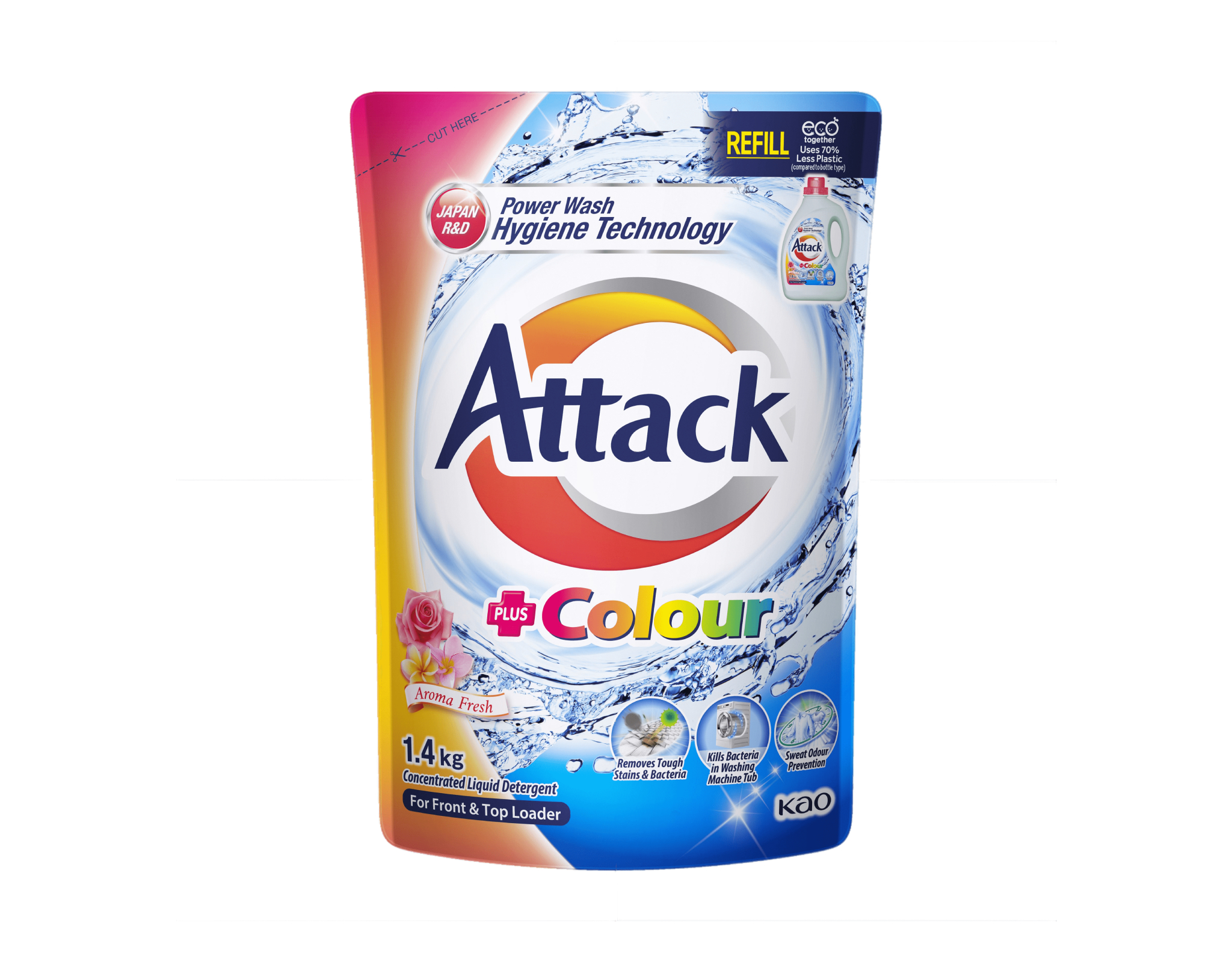 Attack Liquid Detergent Colour Refill | myaeon2go