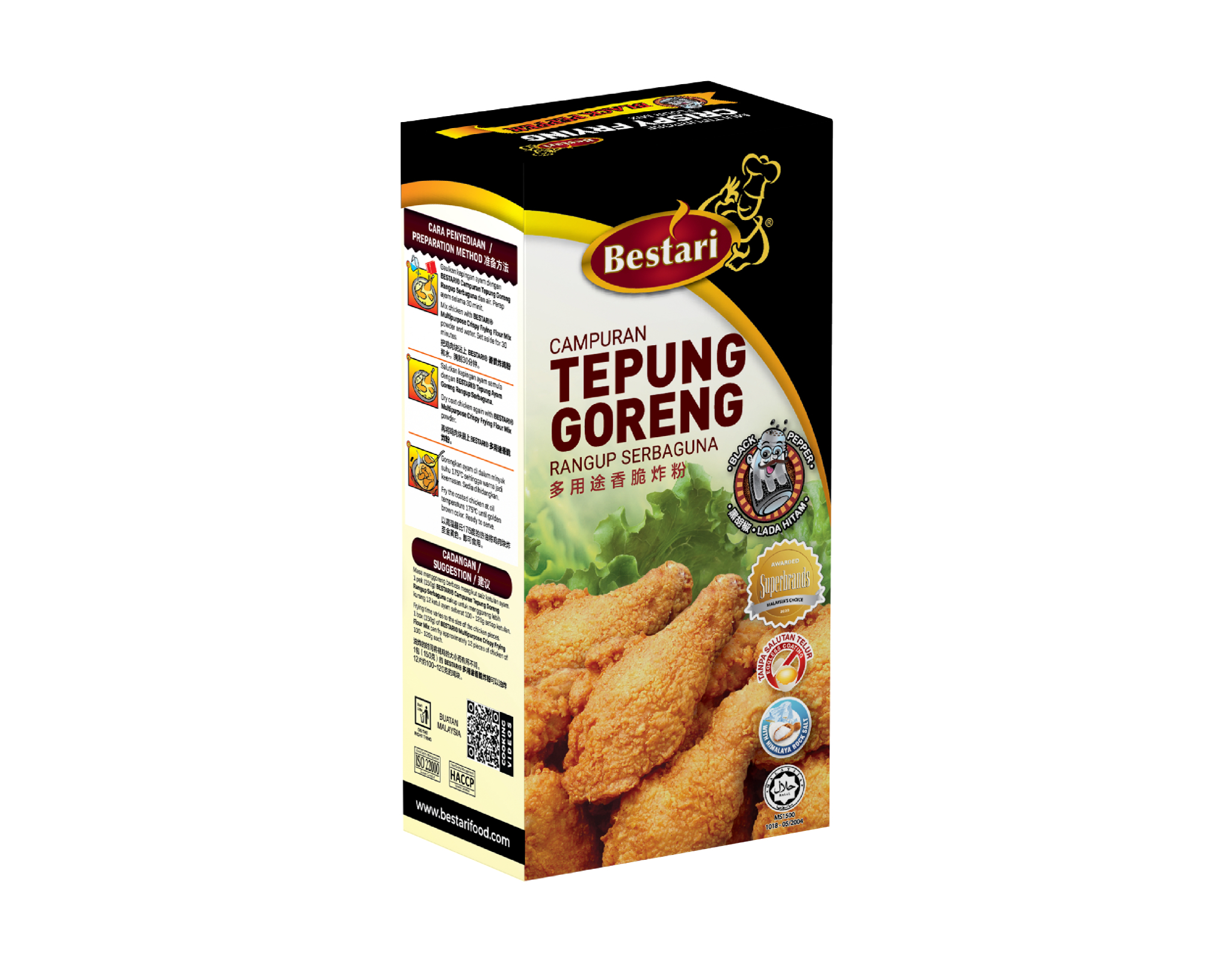 Bestari Fried Chicken Coating Black Pepper | myaeon2go