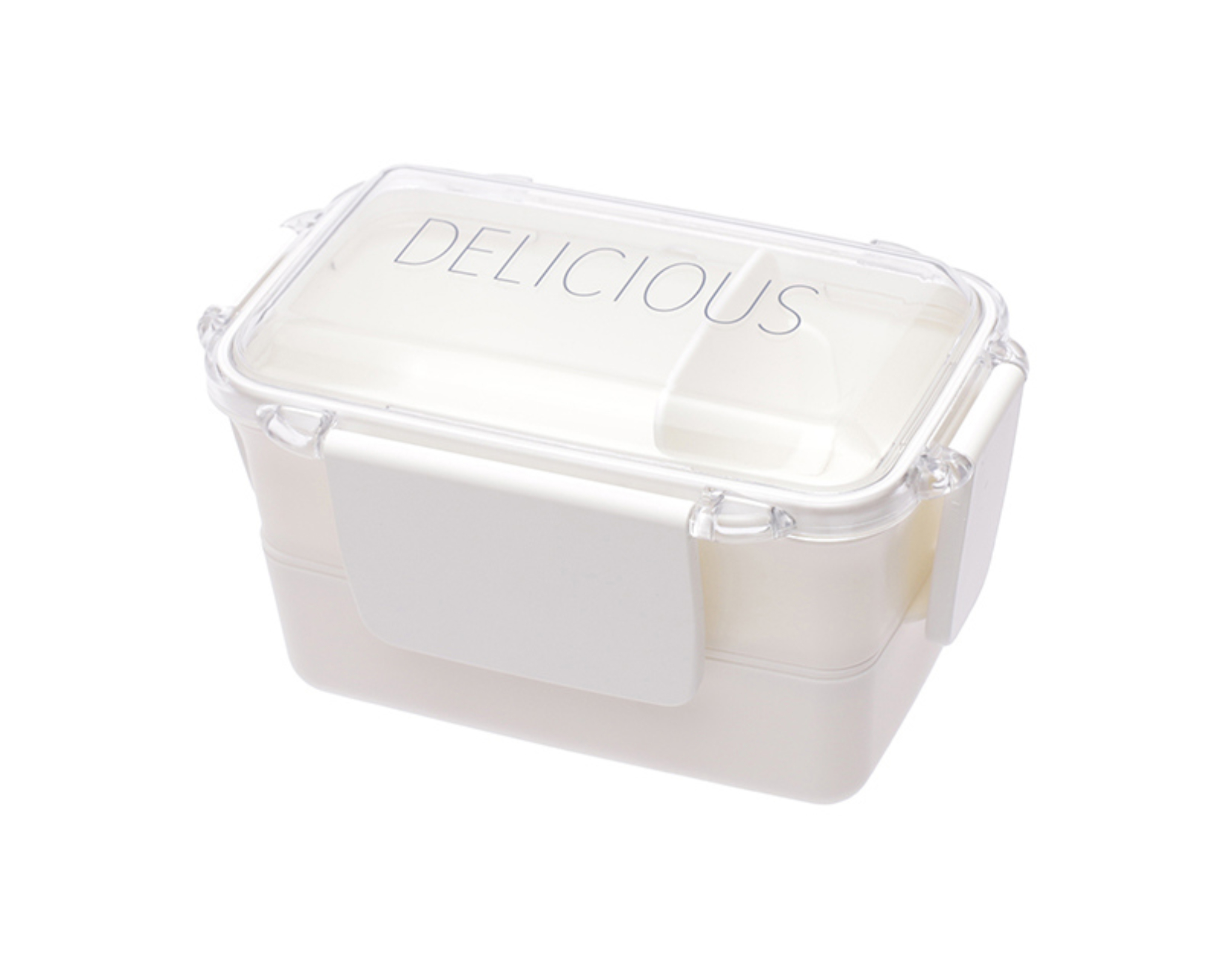 Home Coordy Two Tier Lunch Box White Top 320ml Bottom 280ml (HC-FDB1501 ...