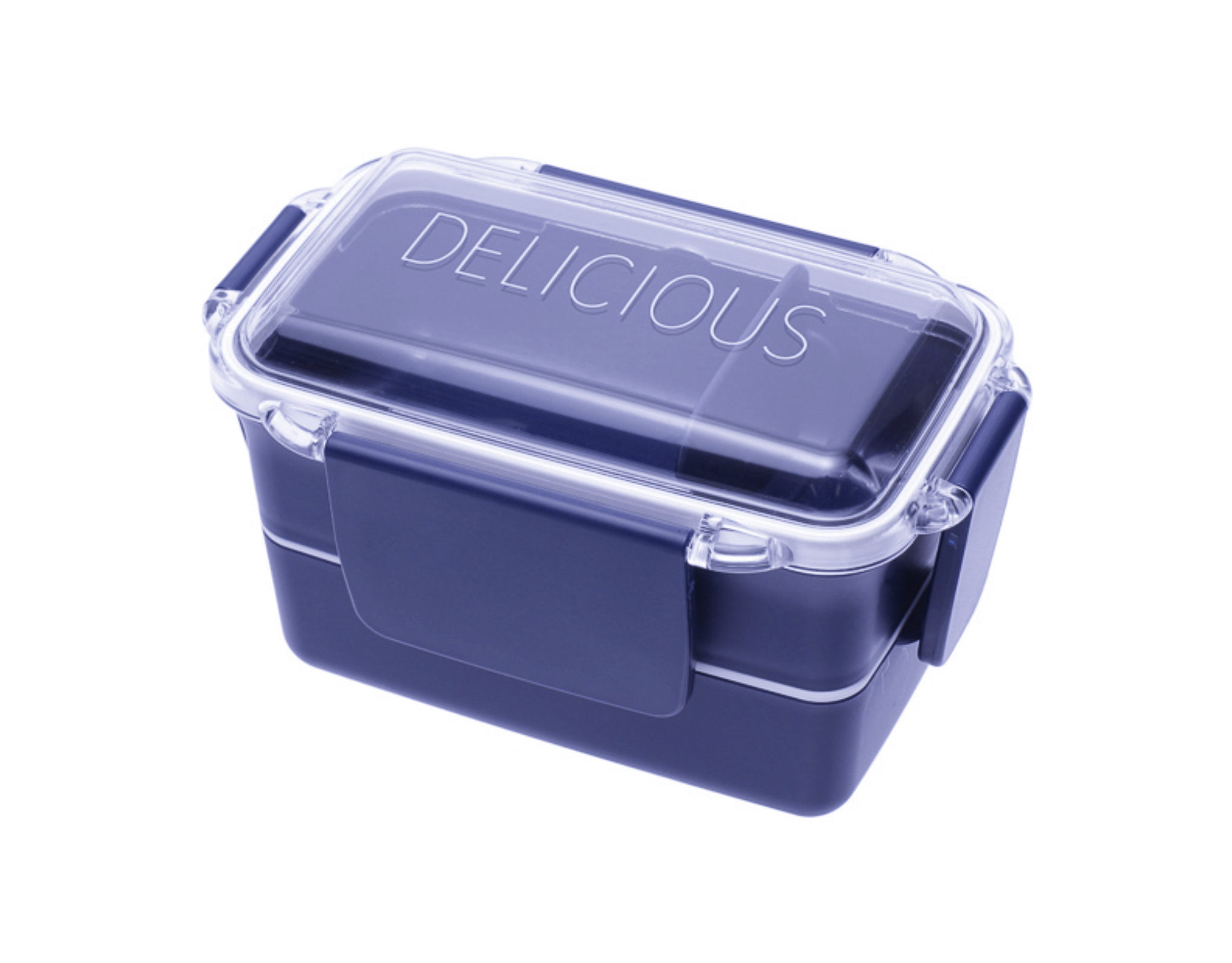 Home Coordy Two Tier Lunch Box Navy Blue Top 320ml Bottom 280ml (HC-FDB1501-2NV19) | myaeon2go