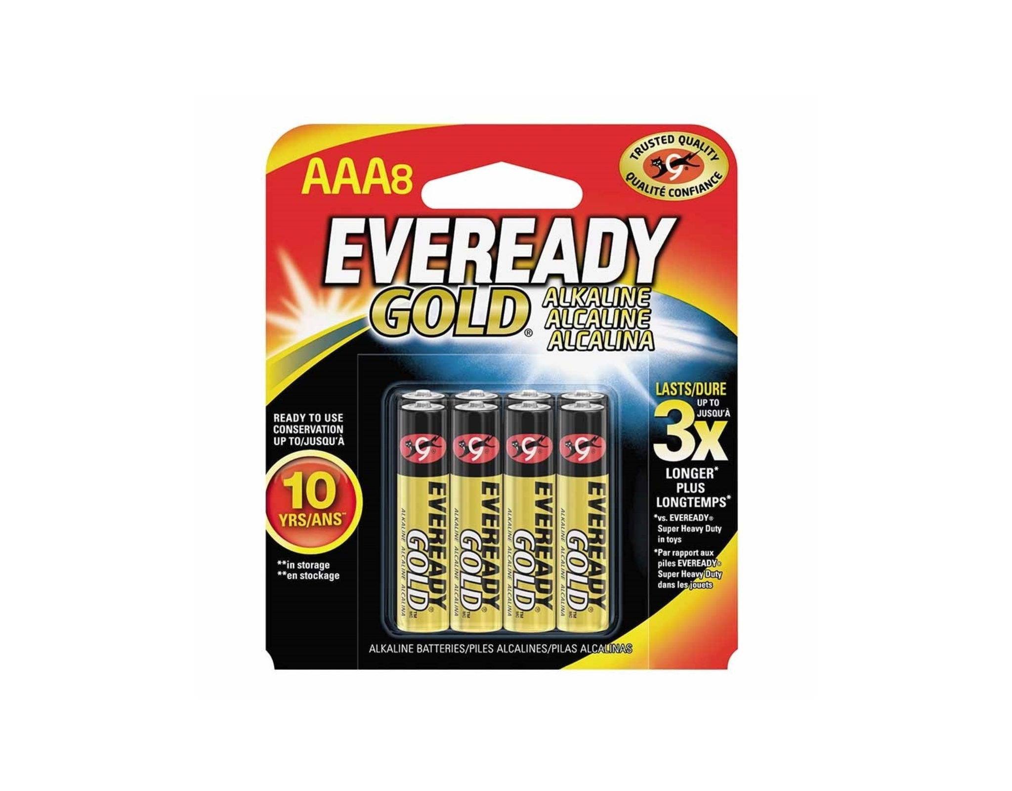 Eveready Gold 8 AAA Alkaline Battery (A92BP8) | myaeon2go