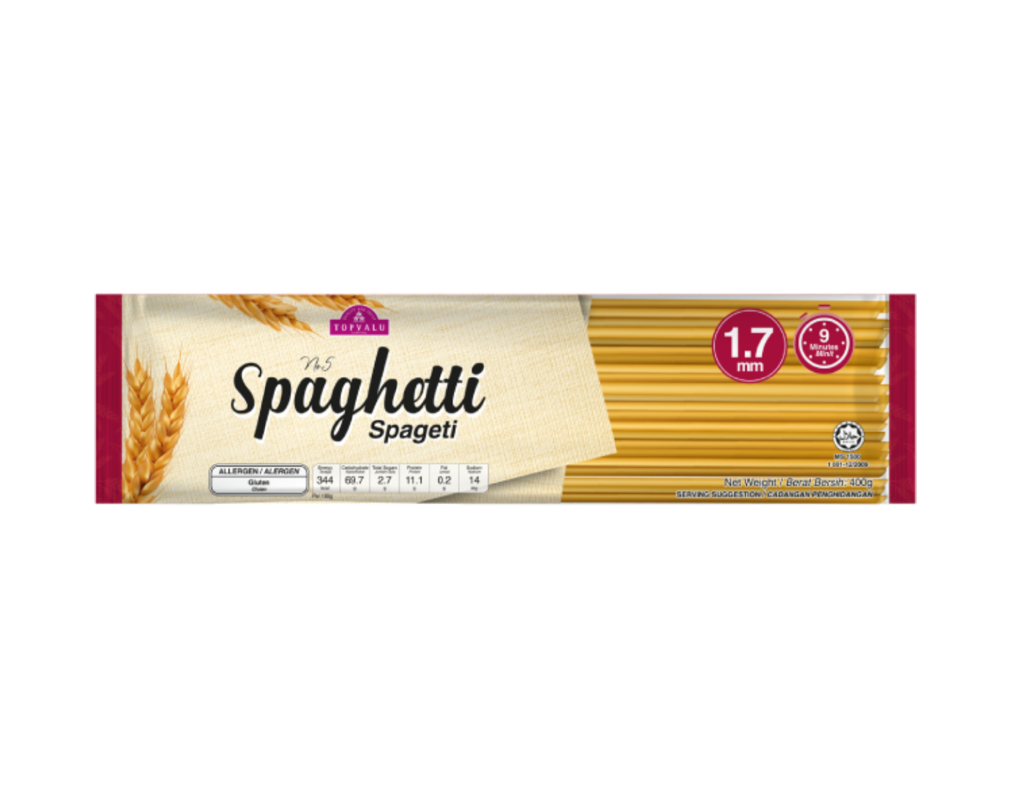 TOPVALU No.5 Spaghetti | myaeon2go