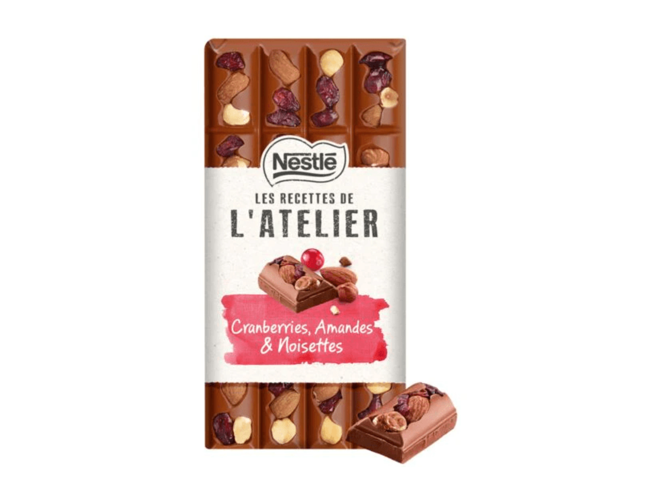 L'Atalier Milk Chocolate With Cranberries, Almonds And Hazelnuts ...