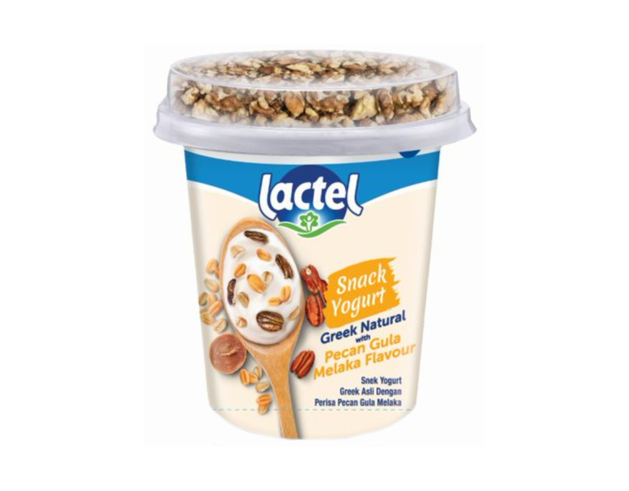 Lactel Snack Yogurt Greek Natural Pecan Gula Melaka | myaeon2go
