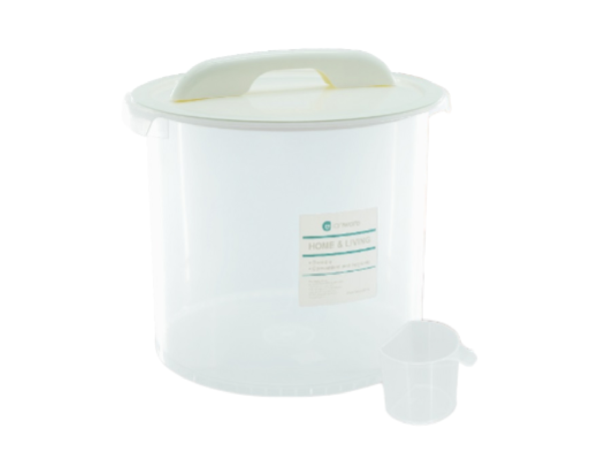 Elianware Rice Container Round White (E-215) | myaeon2go