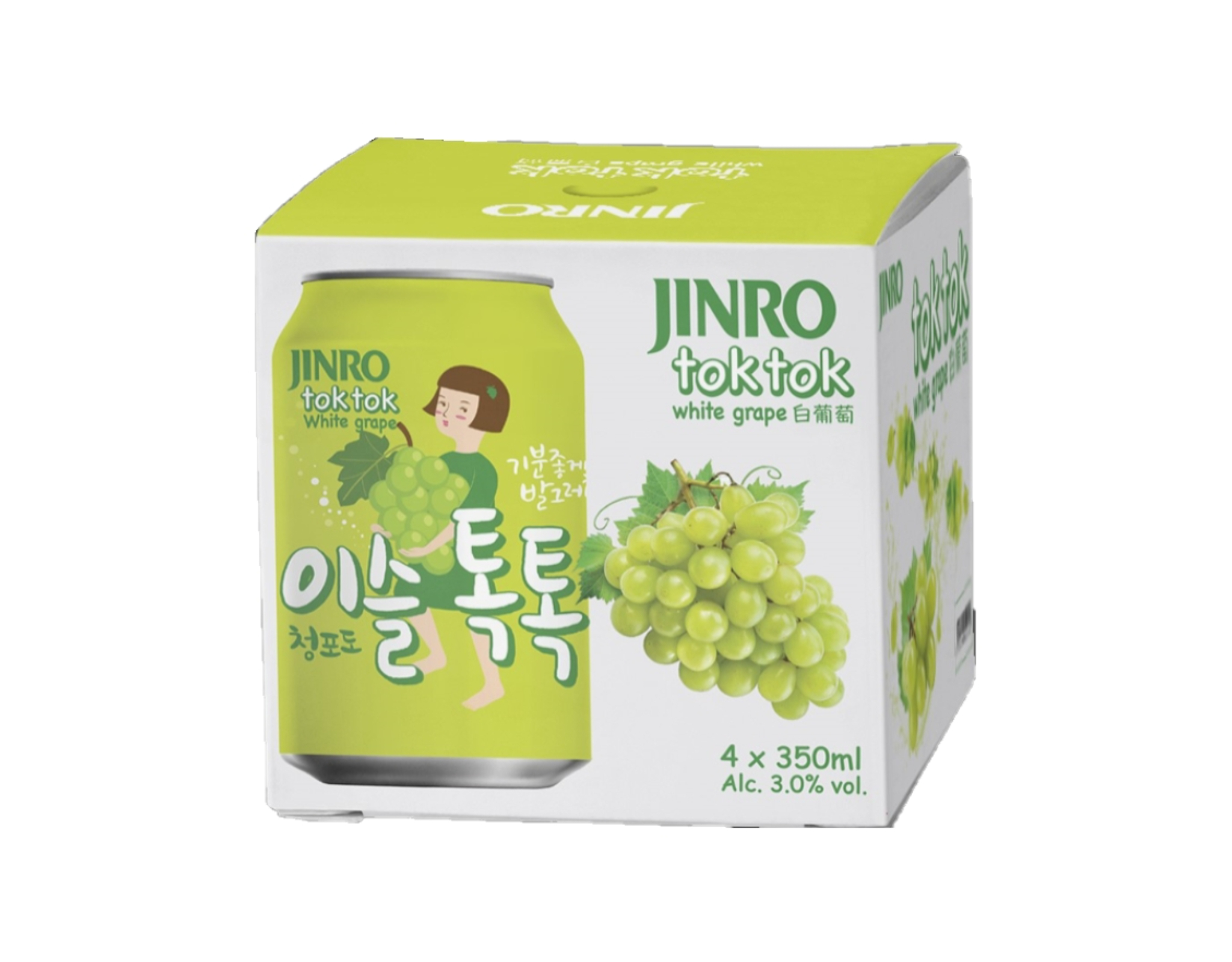 Jinro Tok Tok White Grape | myaeon2go