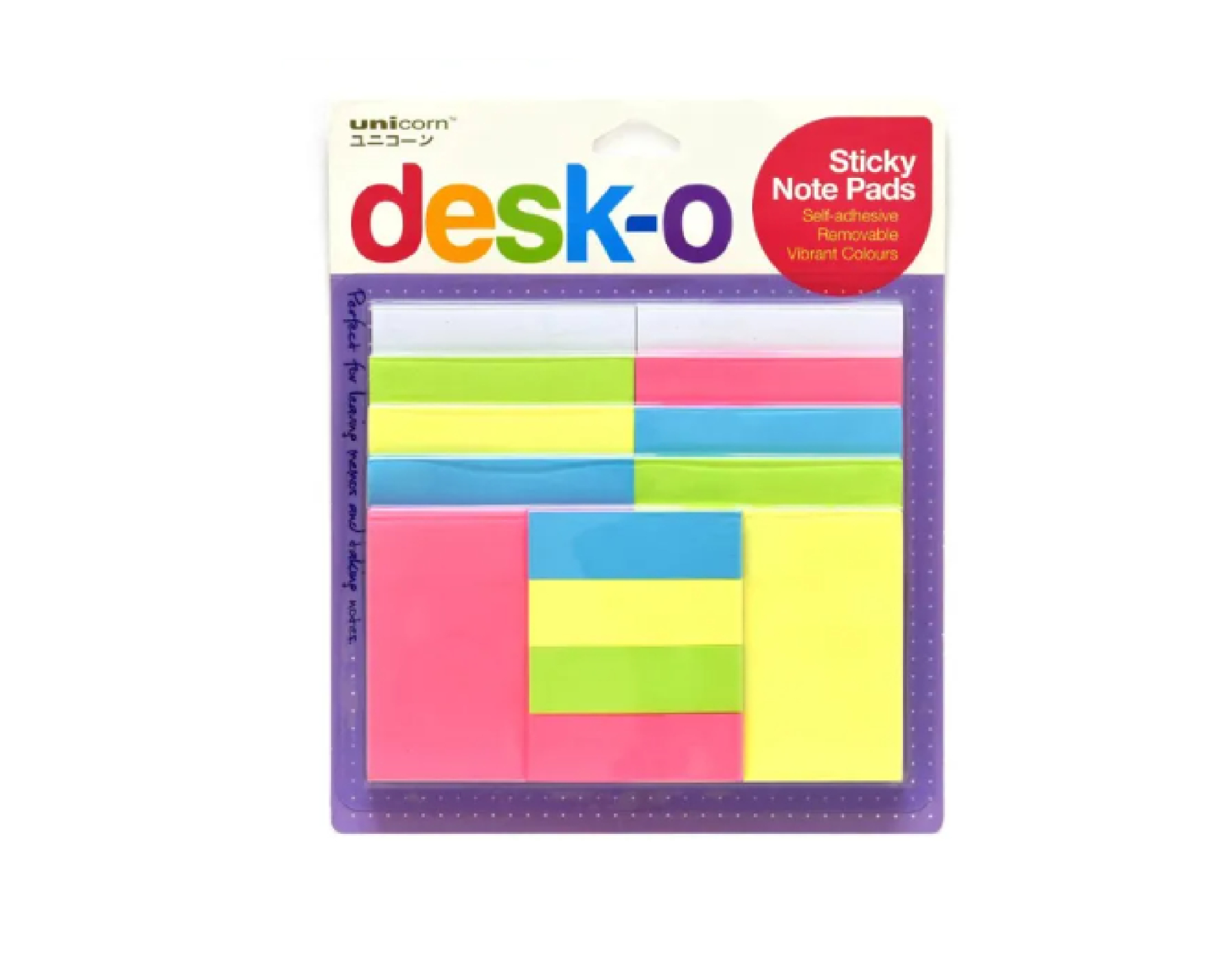 Unicorn Desk-O Sticky Note 4 Index Tabs (USN-904) | myaeon2go