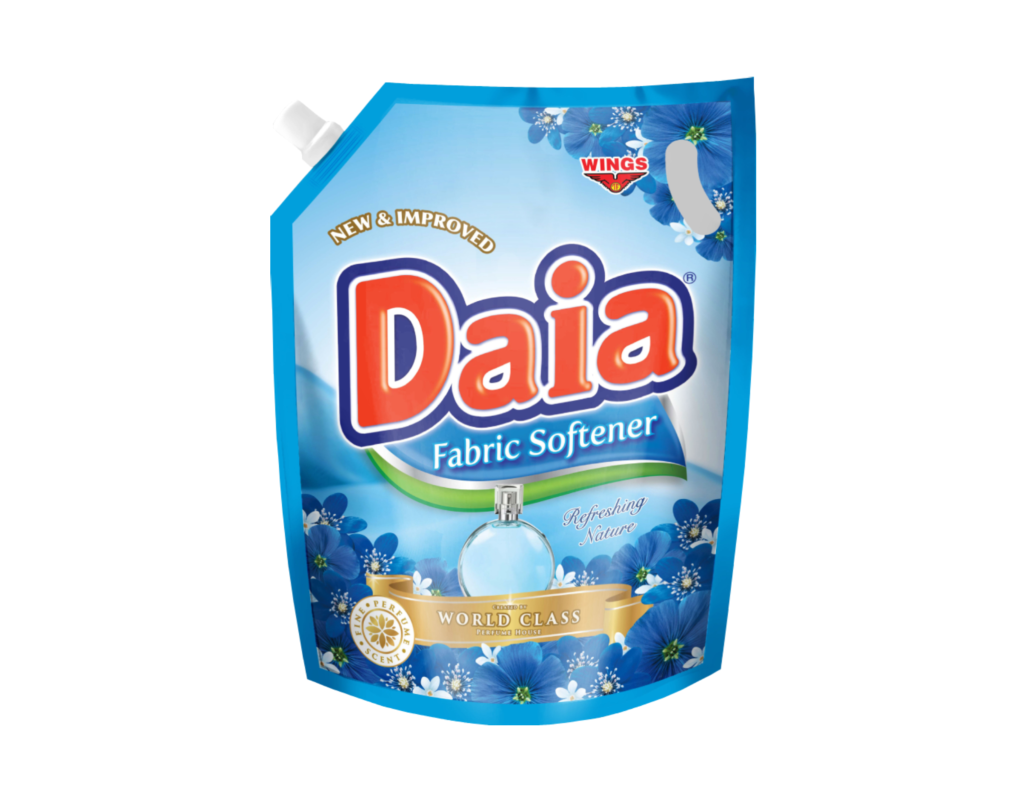 Daia Fabric Softener, 1.6 liter - Refreshing Fragrance