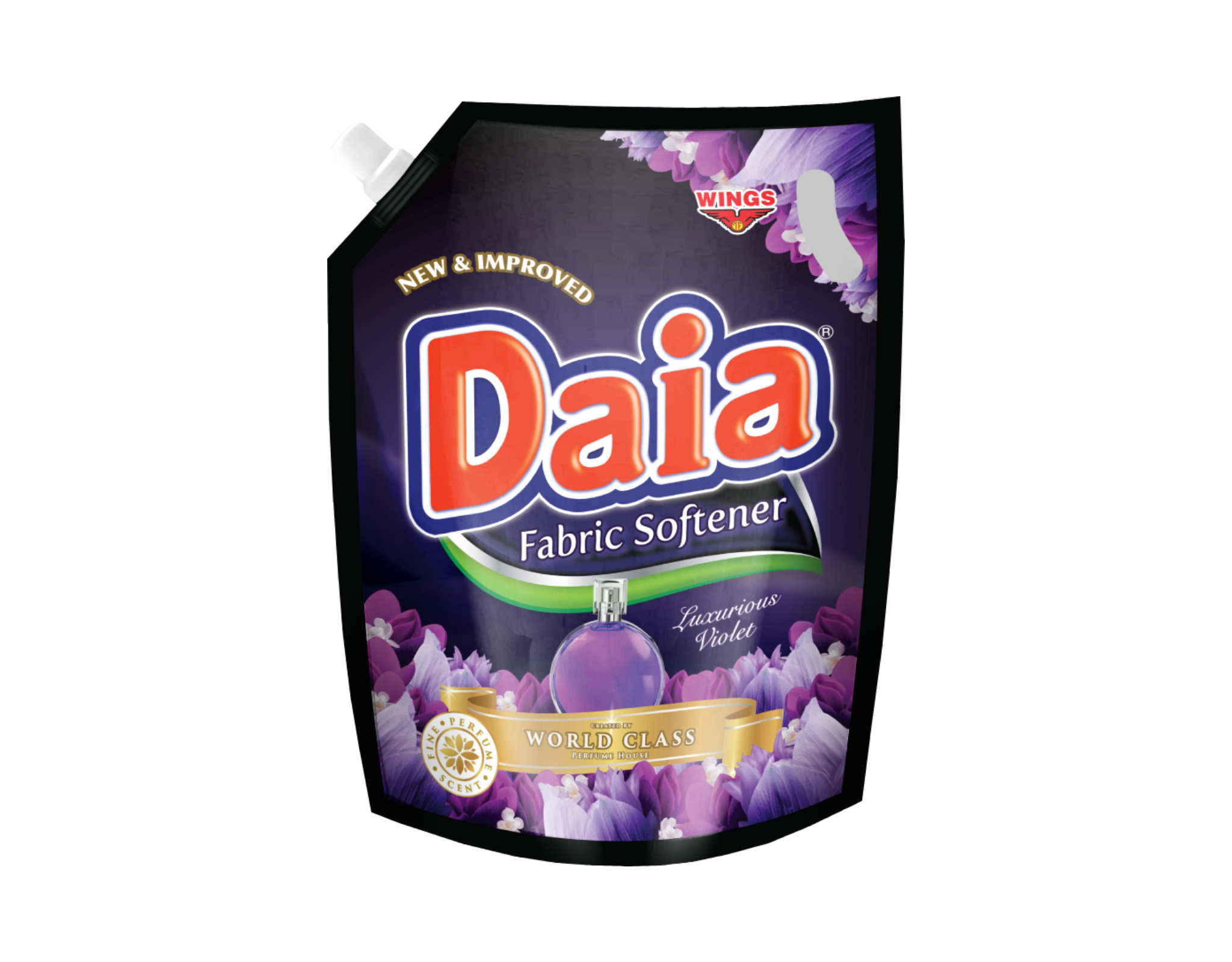 Daia Violet Softener 1.6L - Luxurious Fragrance