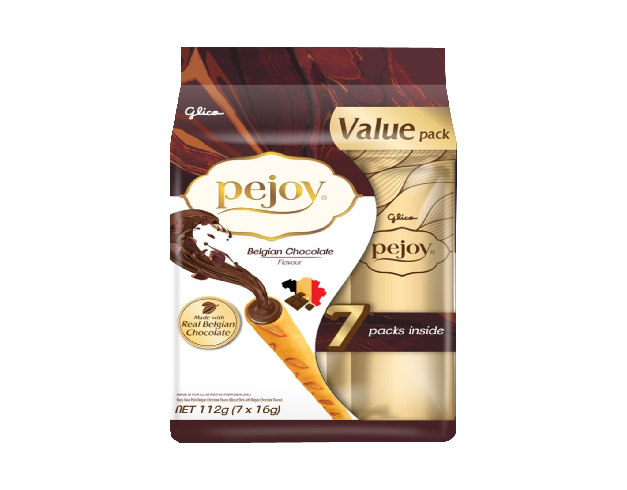 Pejoy Family Pack Chocolate 112g Real Belgian Chocolate