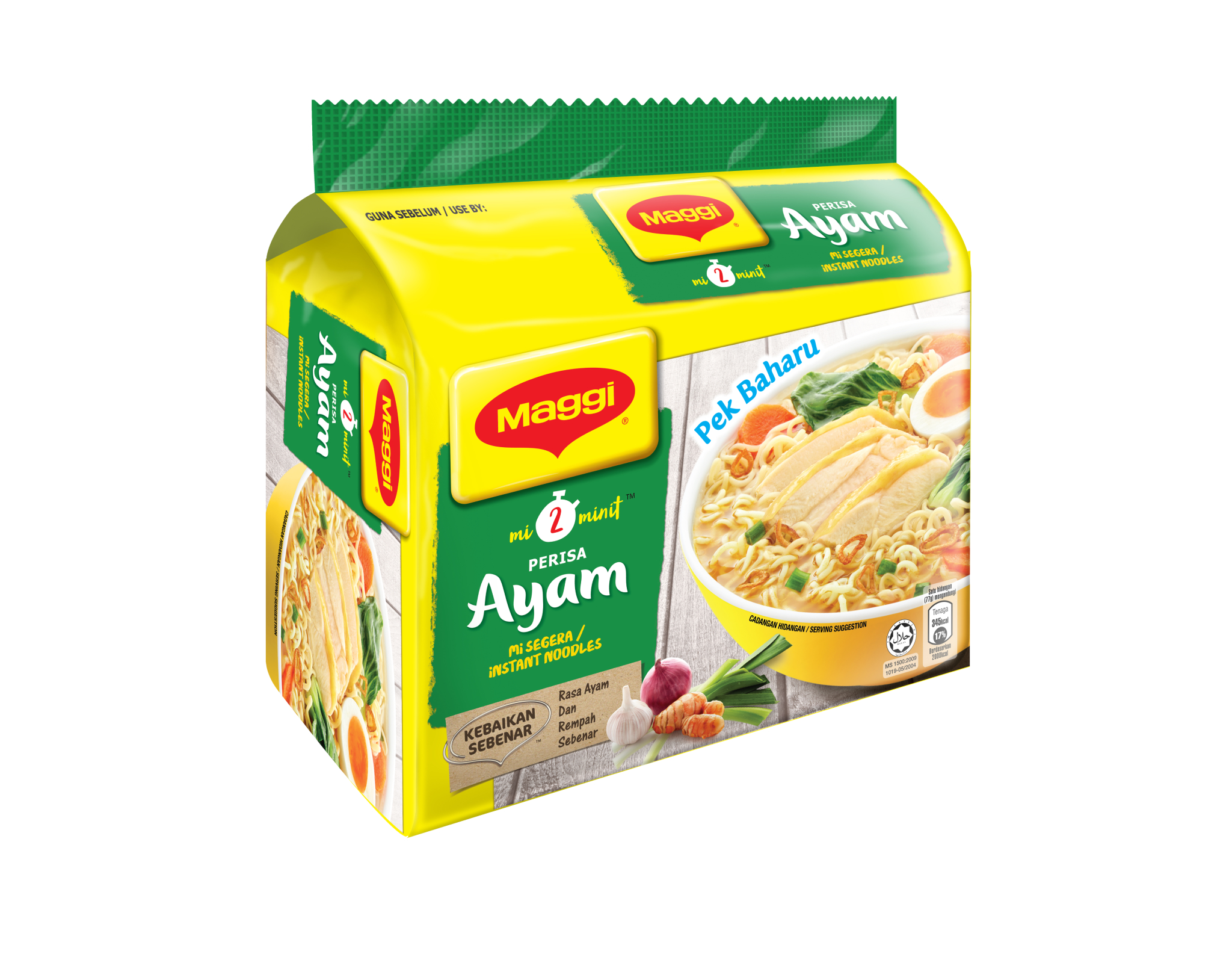 Maggi Malaysia Chicken Instant Noodles, 5x77g - Quick Meal