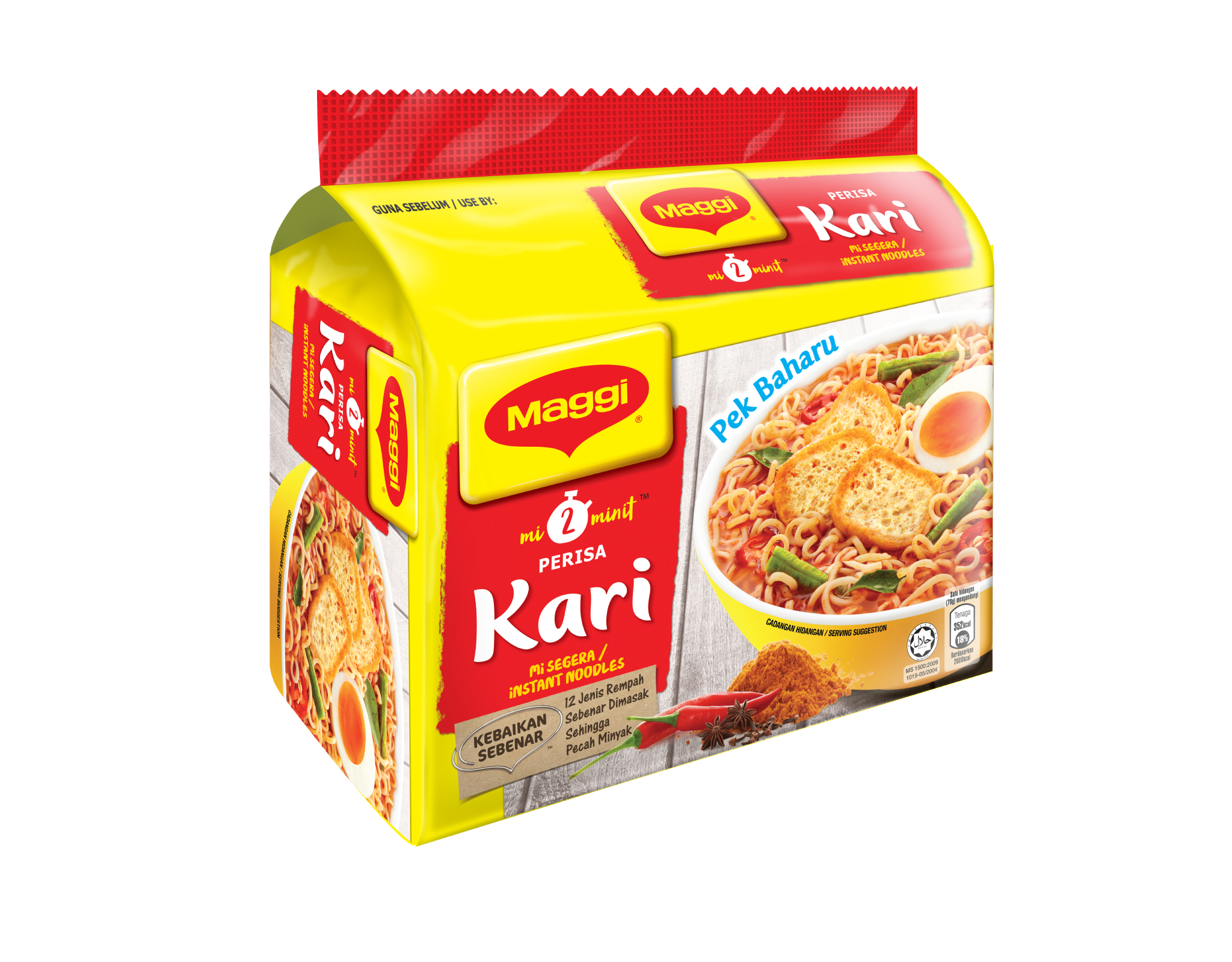 Maggi 2 Minute Instant Noodle Curry Flavor with Real Spices