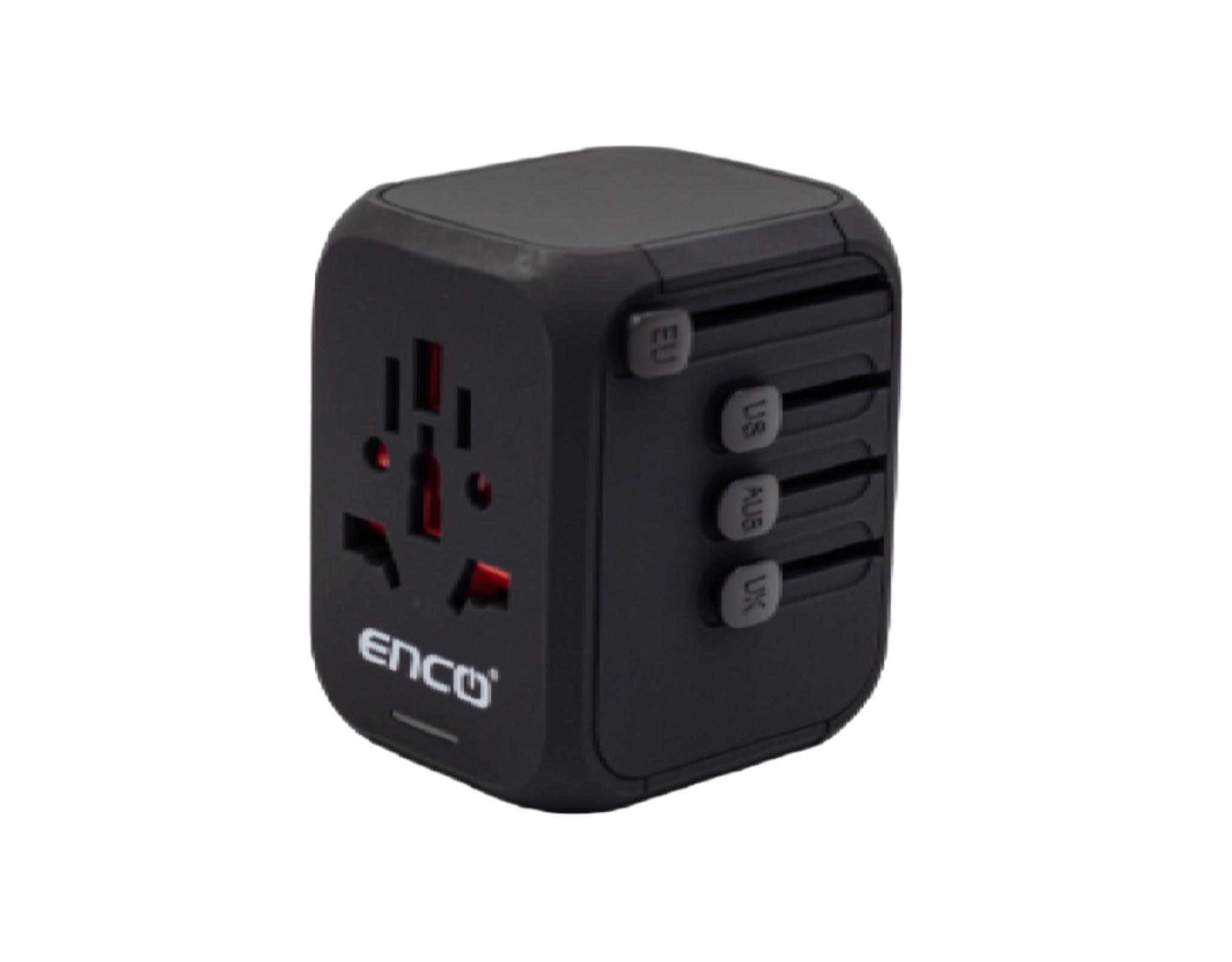 Enco Travel Adaptor 3 USB With Type C Black (309T) | myaeon2go