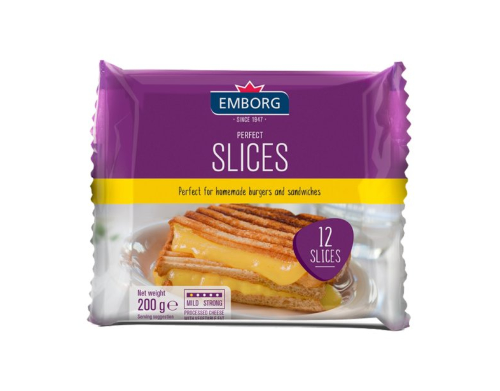 Emborg Perfect Slices 200g – Mild & Creamy Cheese