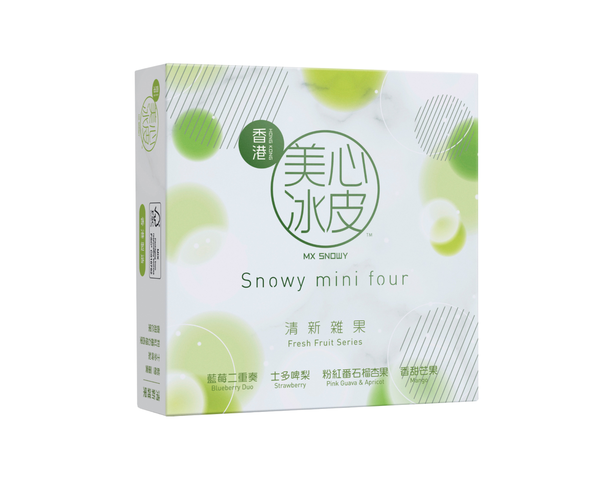 Hong Kong MX Mooncakes Snowy Mini 4 - Fresh Fruits Series | myaeon2go