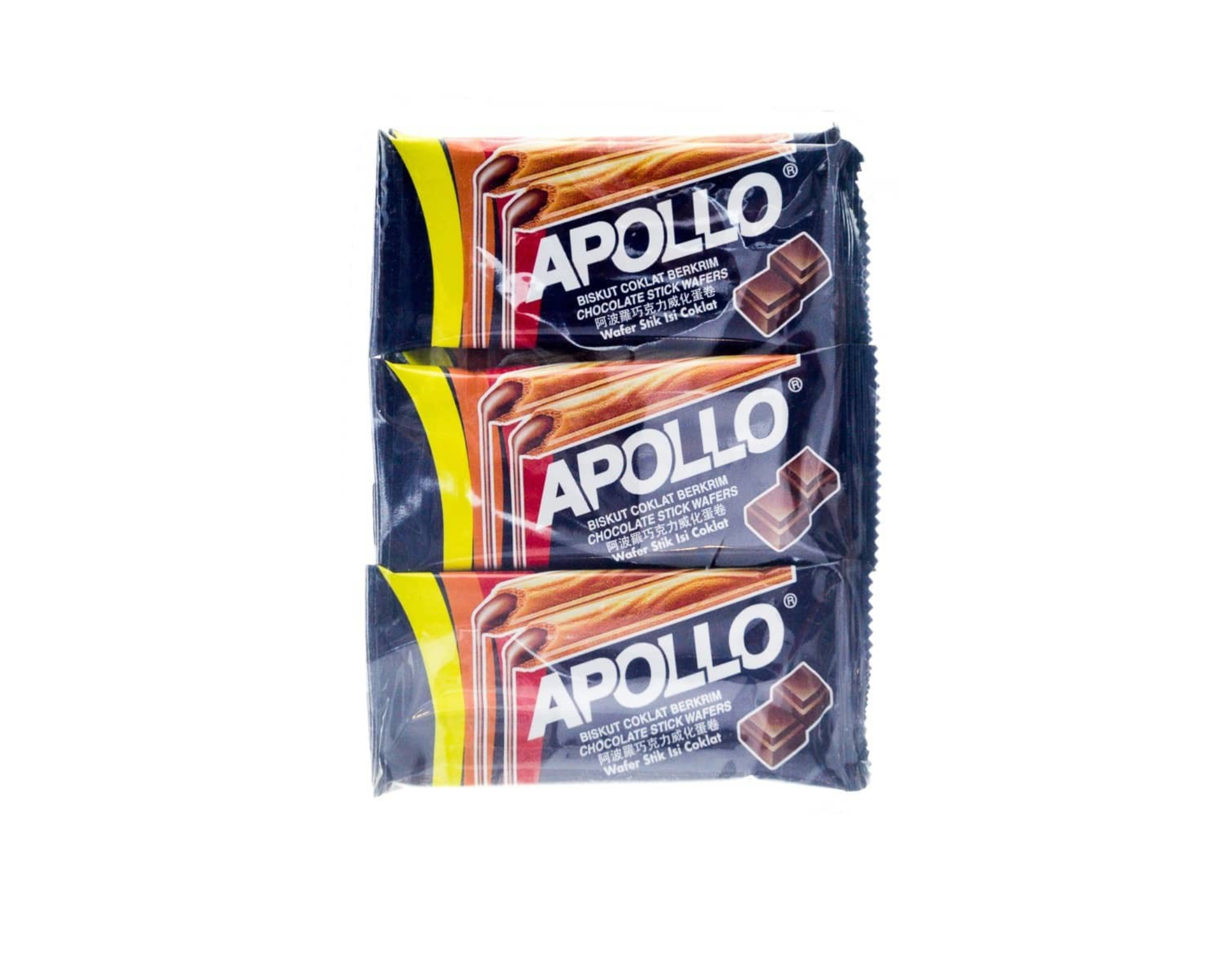 Apollo Choc Stick Wafers 12's - Tasty Treat