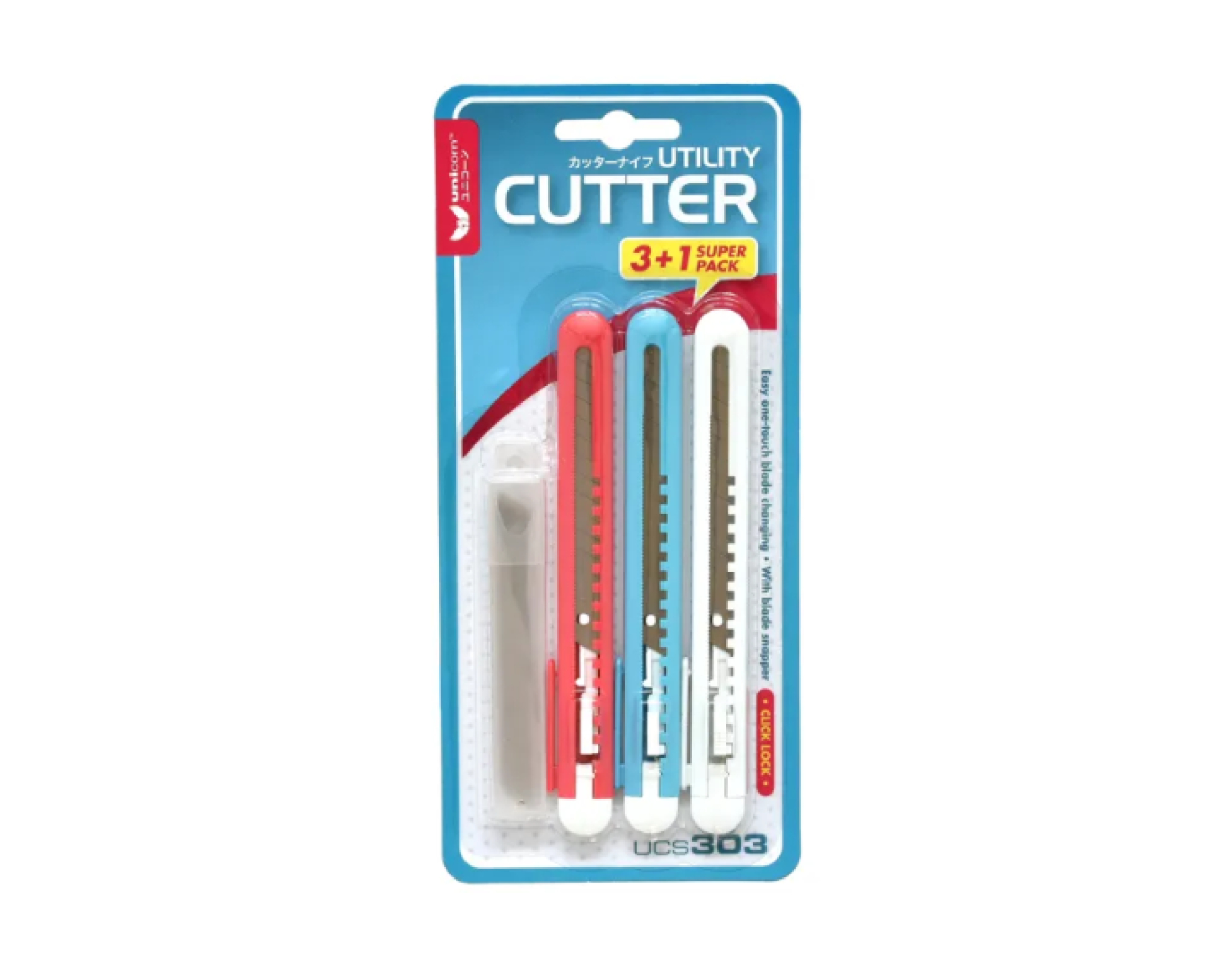 Unicorn 1 Utility Cutter With 3 Blade (UCS-303) | myaeon2go