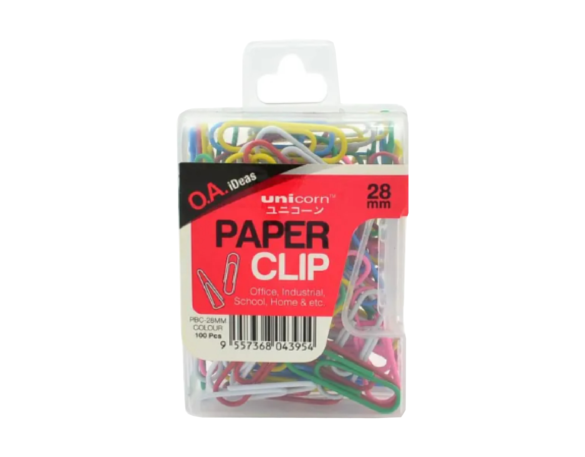 Unicorn Colour Paper Clip 28mm (PBC-28MM) | myaeon2go