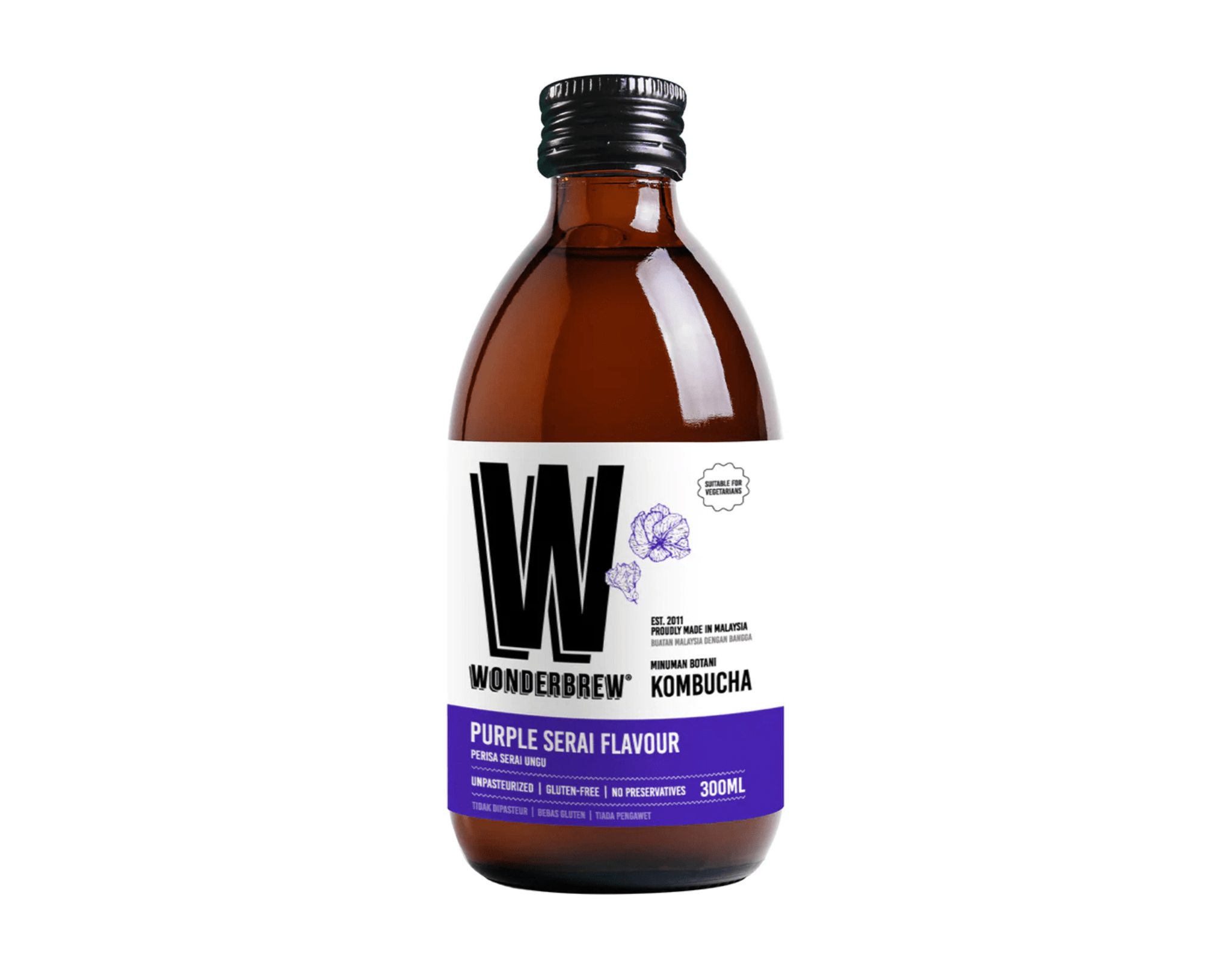 Wonder Brew Handcrafted Kombucha Purple Serai Flavour | myaeon2go