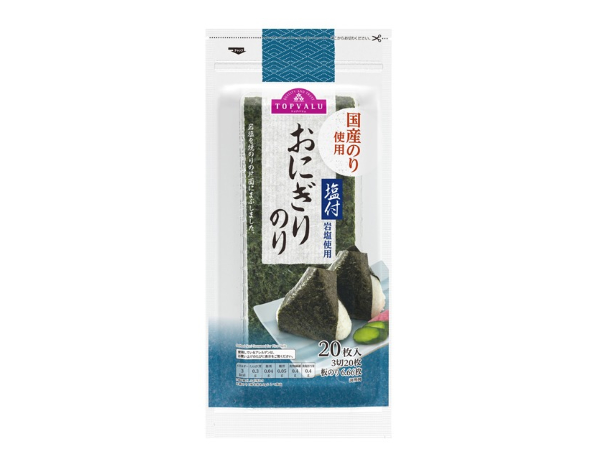TOPVALU Onigiri Seaweed With Salt | myaeon2go