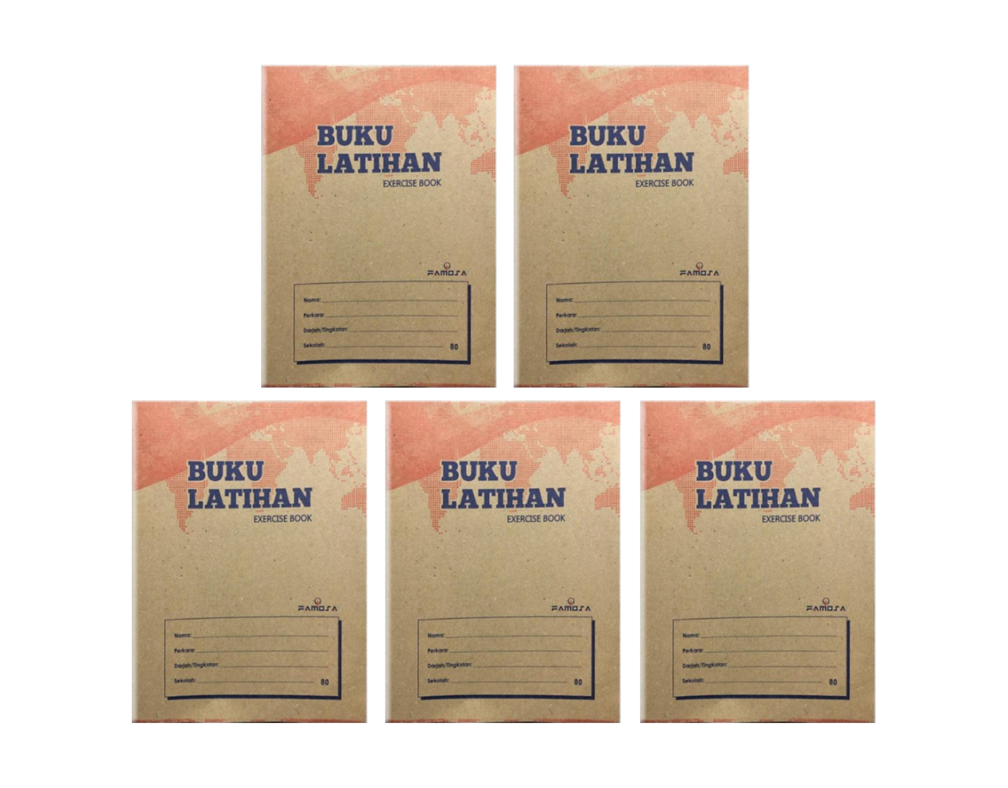 Famosa Single Line Exercise Book 120 Pages | myaeon2go