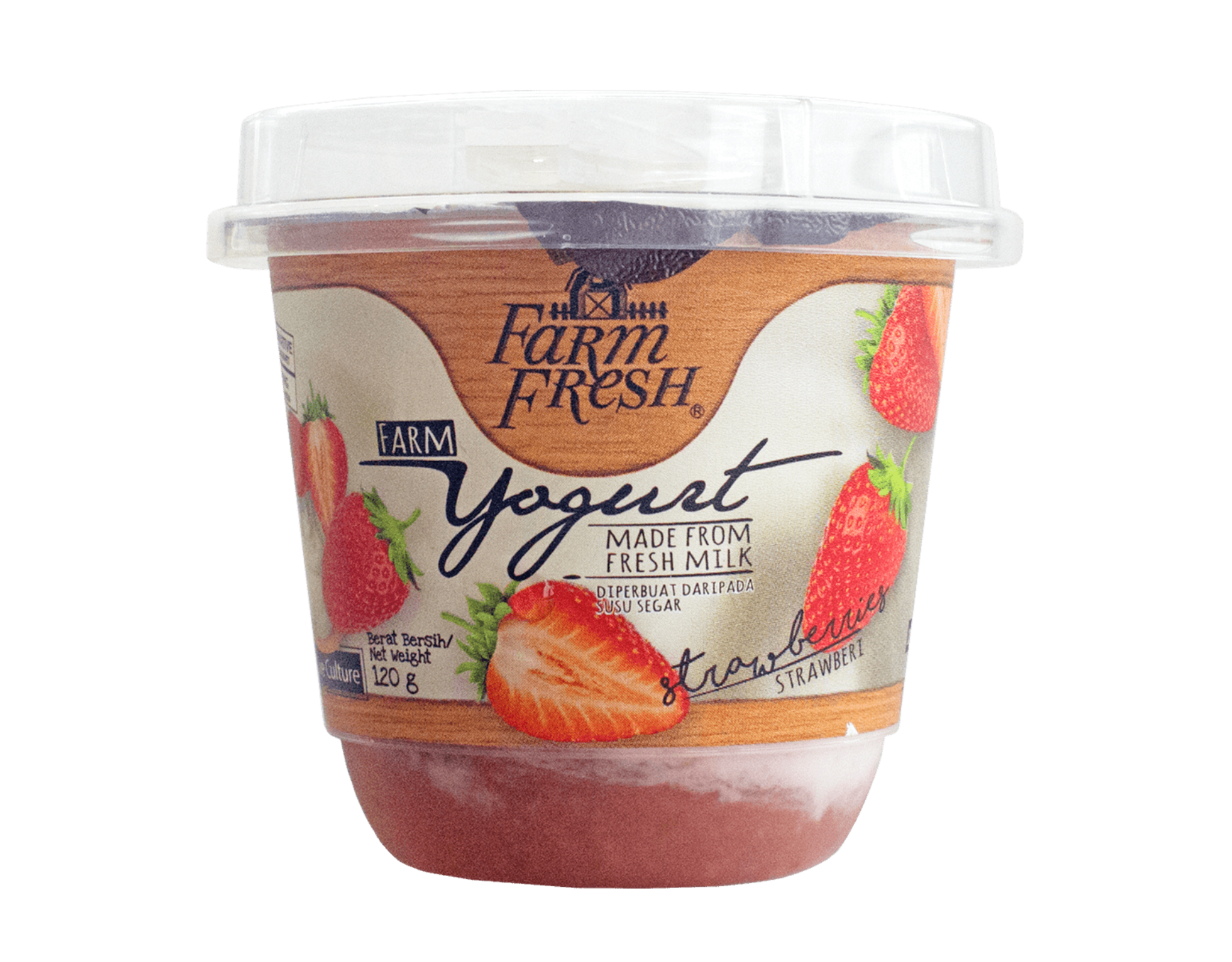 Farm Fresh Farm Yogurt Strawberry, 120g Fresh Milk Delight