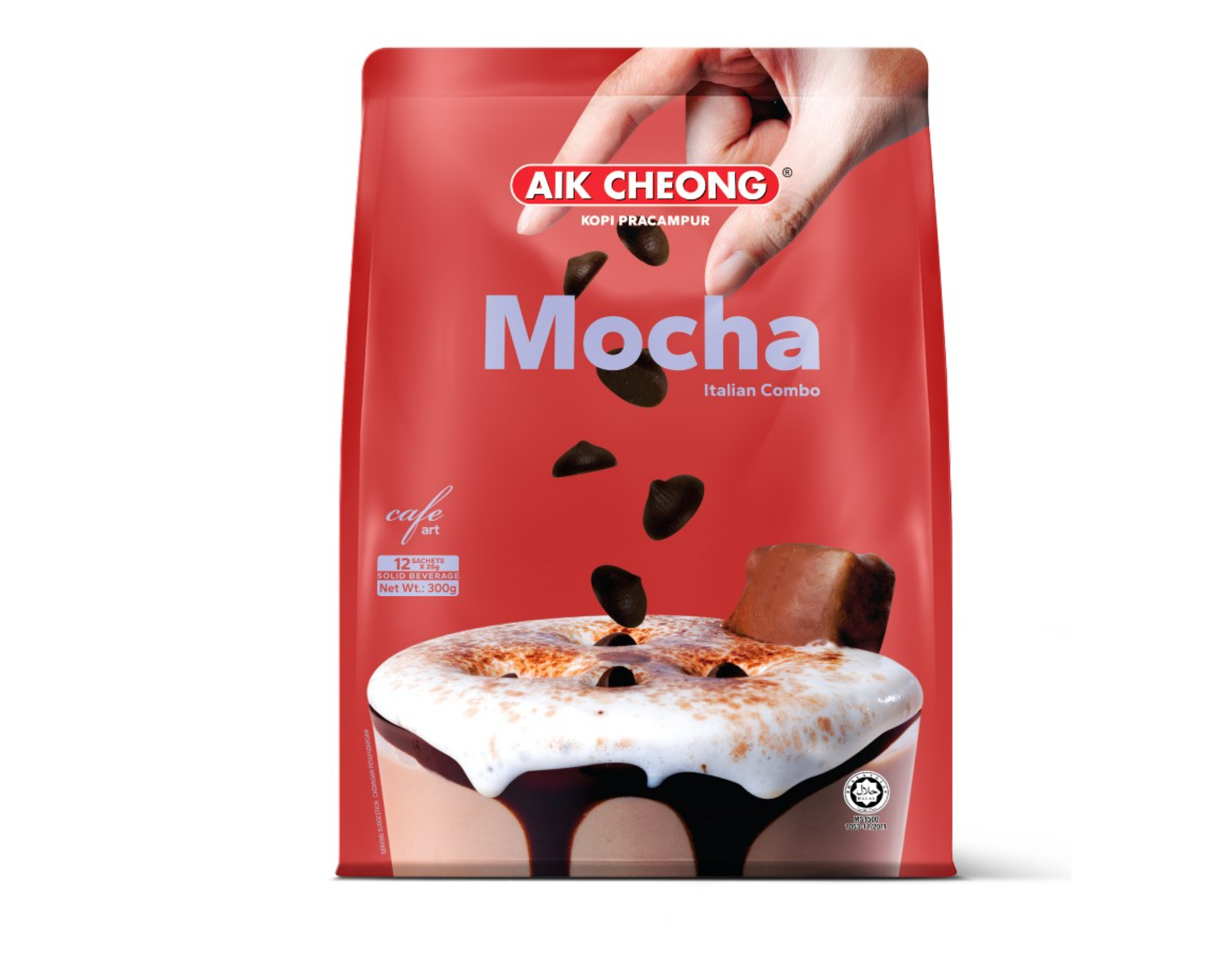 Aik Cheong Mocha, 12 x 25g - Rich Coffee & Chocolate