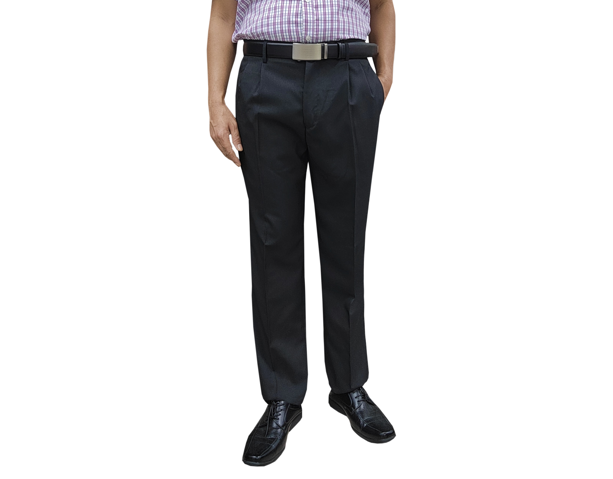 Suave Men's Business Slacks Regular Fit (Black) OTX-SV1395R/2 | myaeon2go