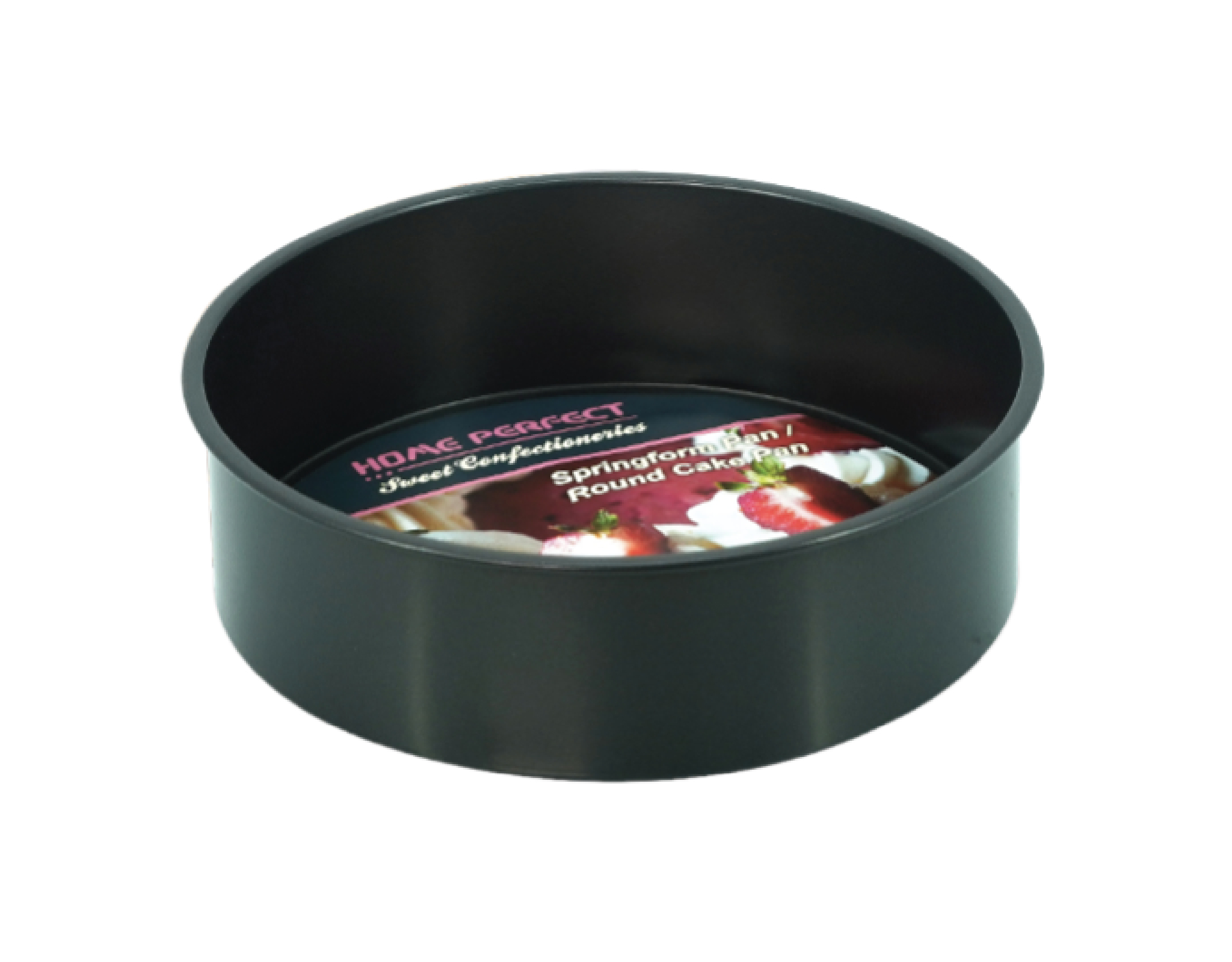 Home Perfect 8" Non-Stick Fixed Base Round Cake Pan BK-DR08S | myaeon2go