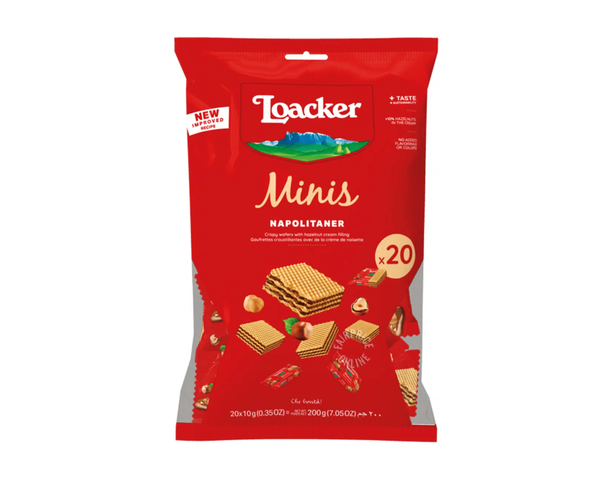 Loacker Minis Napolitaner 200g – Hazelnut Crisp