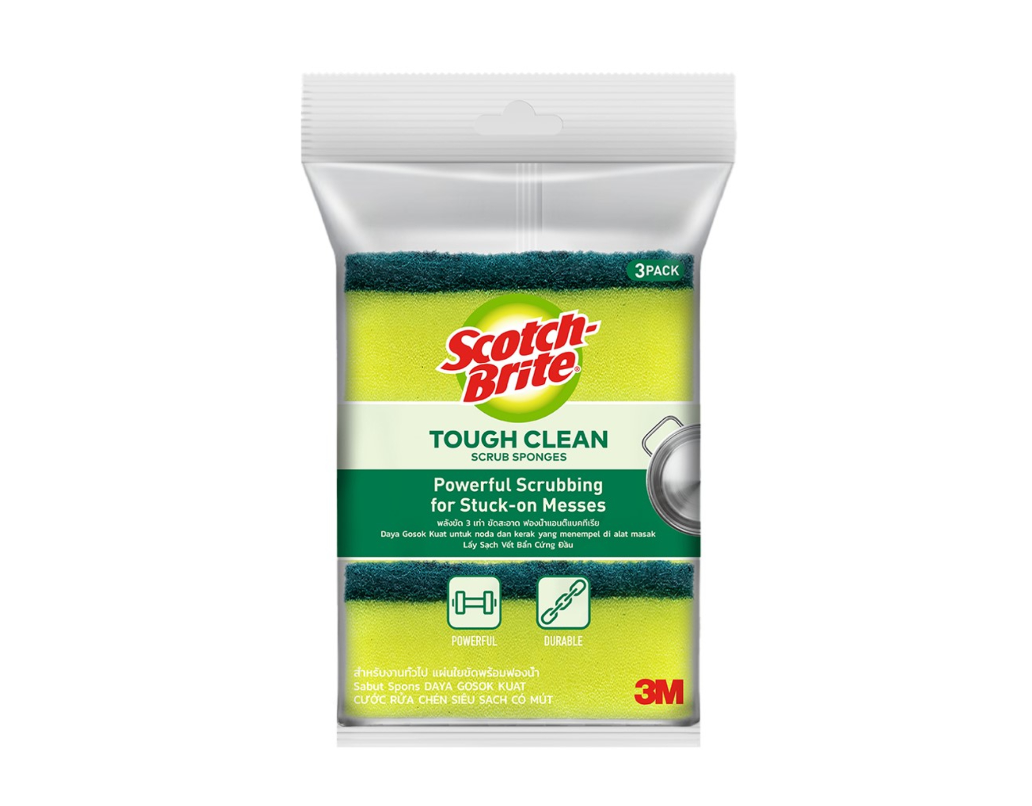 Scotch Brite Tough Clean Scouring Sponge | myaeon2go