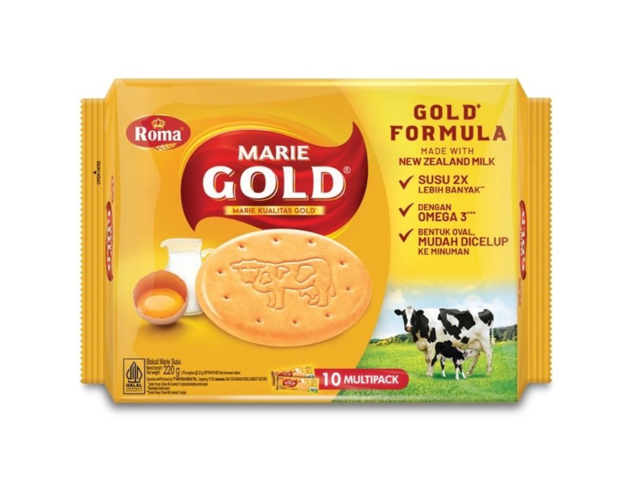 Roma Roma Marie Gold 10x22g Made with New Zealand Milk