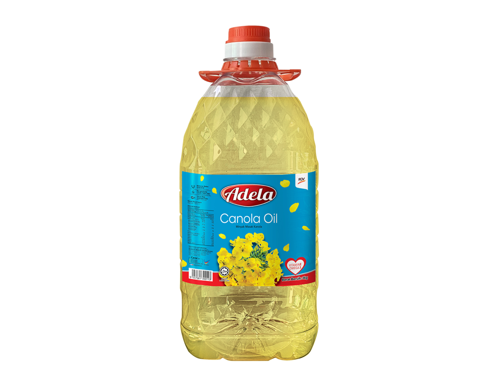Adela Canola Oil, 3 kg - Omega 3 & Vitamin E