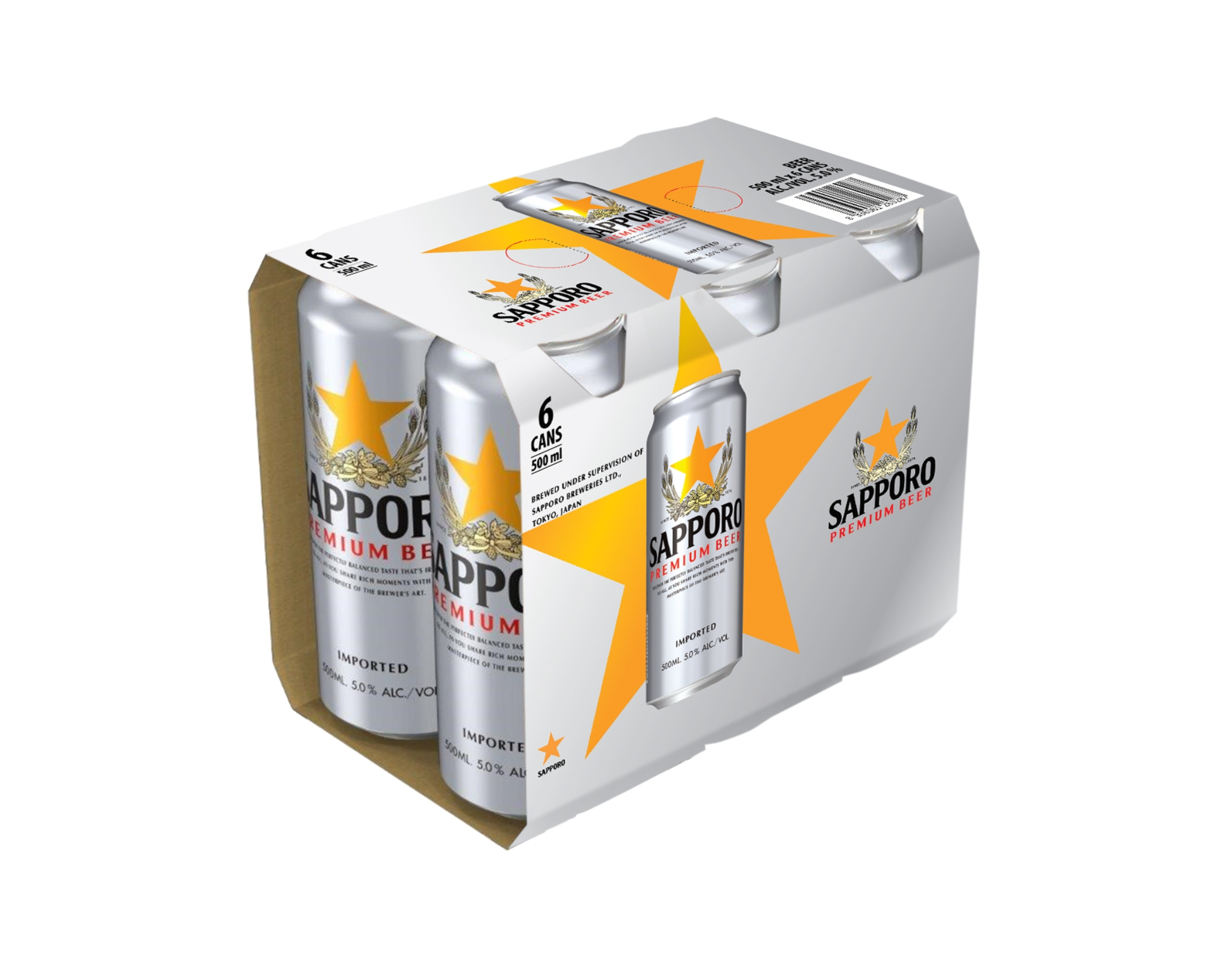 Sapporo Premium Beer Cans Alcohol 5% | myaeon2go