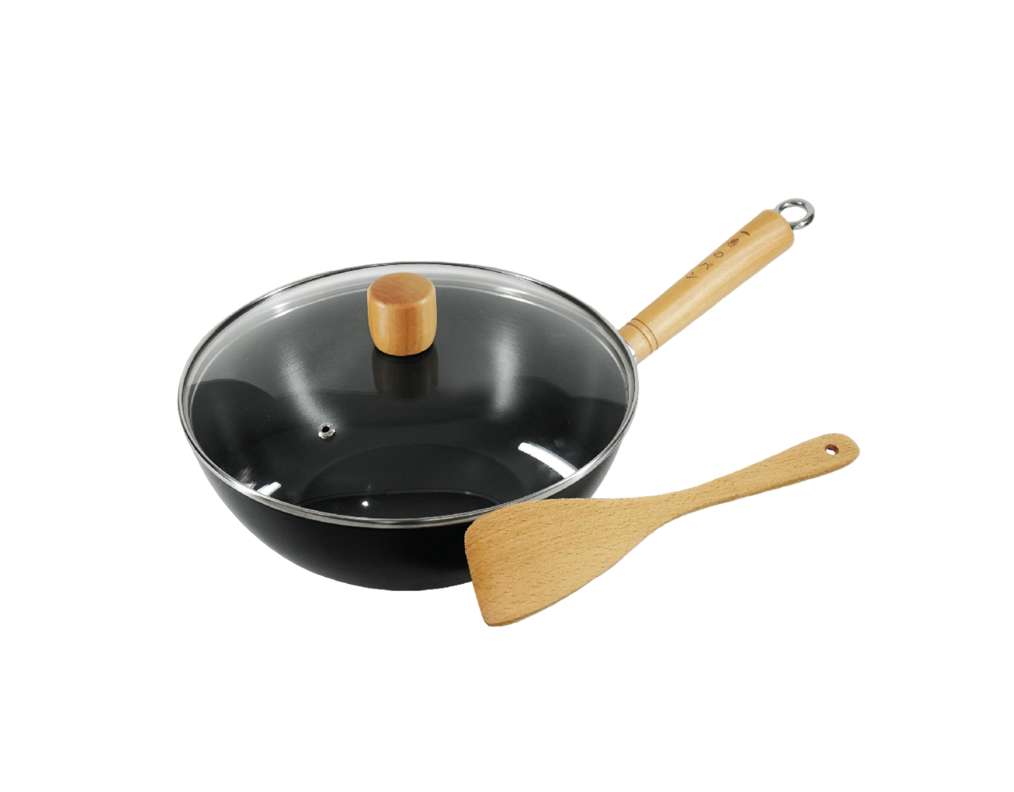 Home Perfect Non-Stick Induction Fast Heat Stir Fry Wok With Lid ...