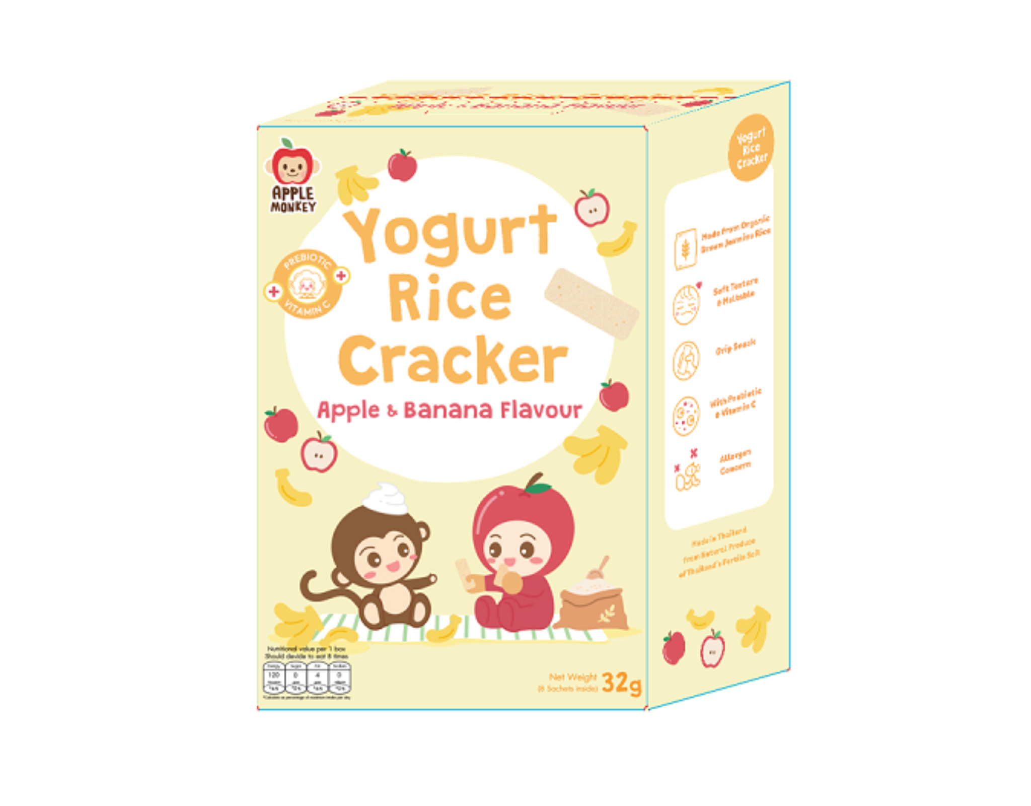 Apple Monkey Yogurt Rice Cracker Apple Banana | myaeon2go