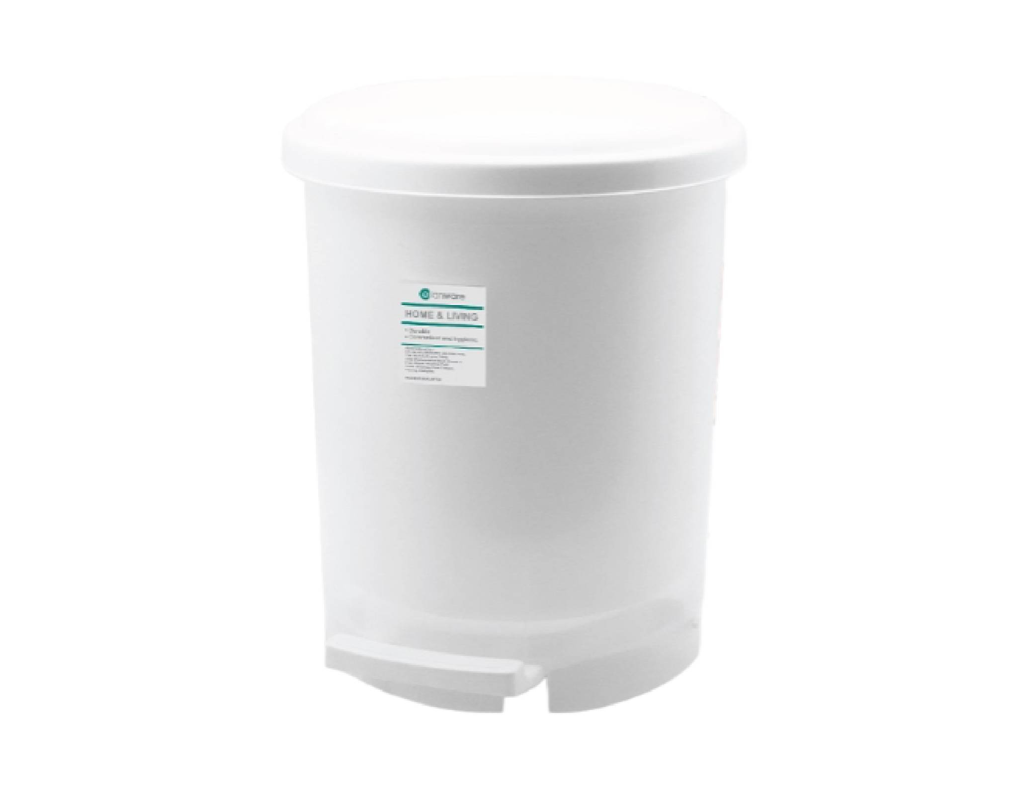 Eco Living Round Step Foot Pedal Dust Bin (E-296) | myaeon2go