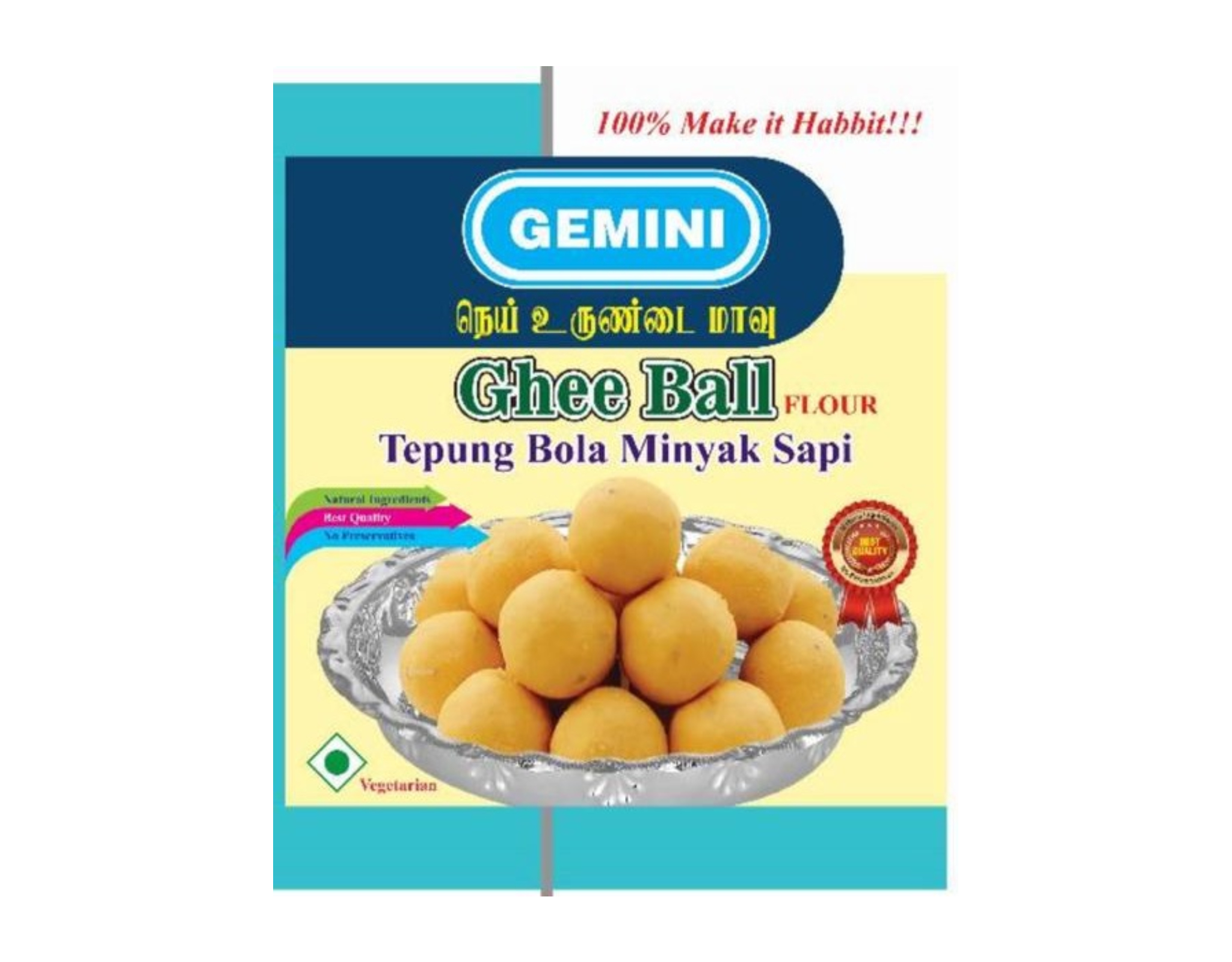 Gemini Ghee Ball Flour | myaeon2go