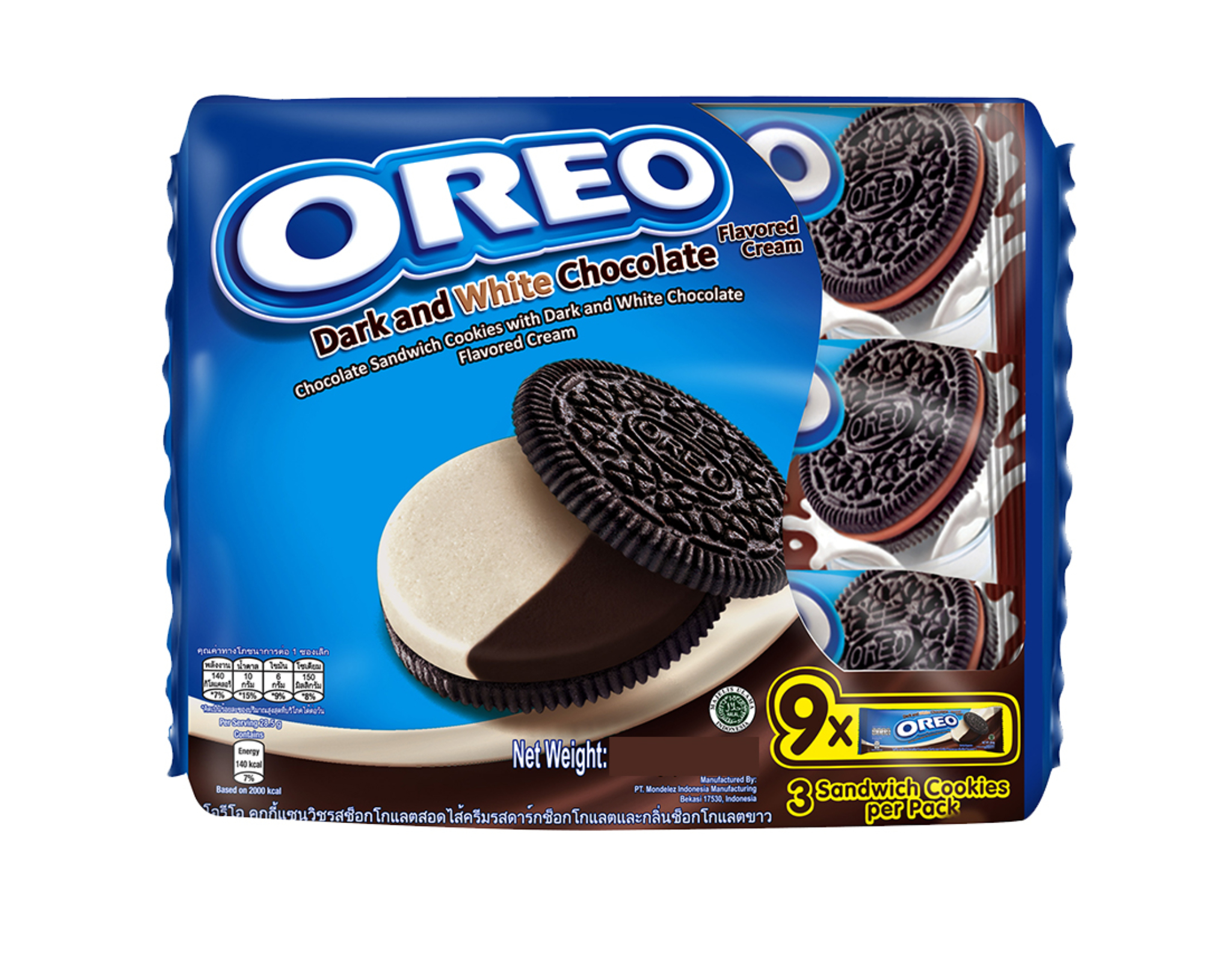 Oreo Dark & White Choc 9x27.6g – Delicious Flavor