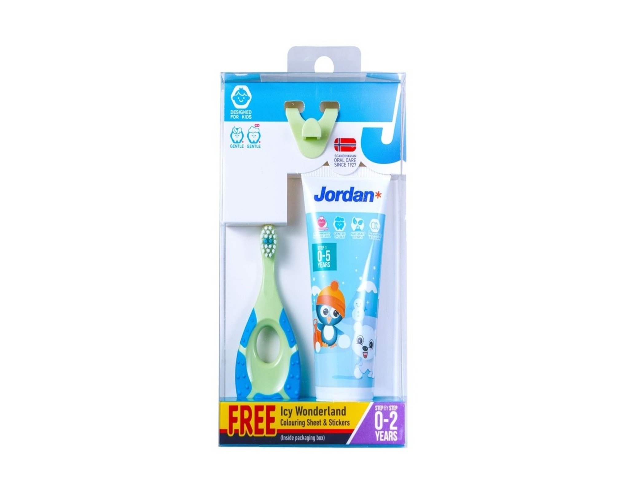 Jordan Travel Kit Strawberry Toothpaste Step 1 (0-2 Years) | myaeon2go