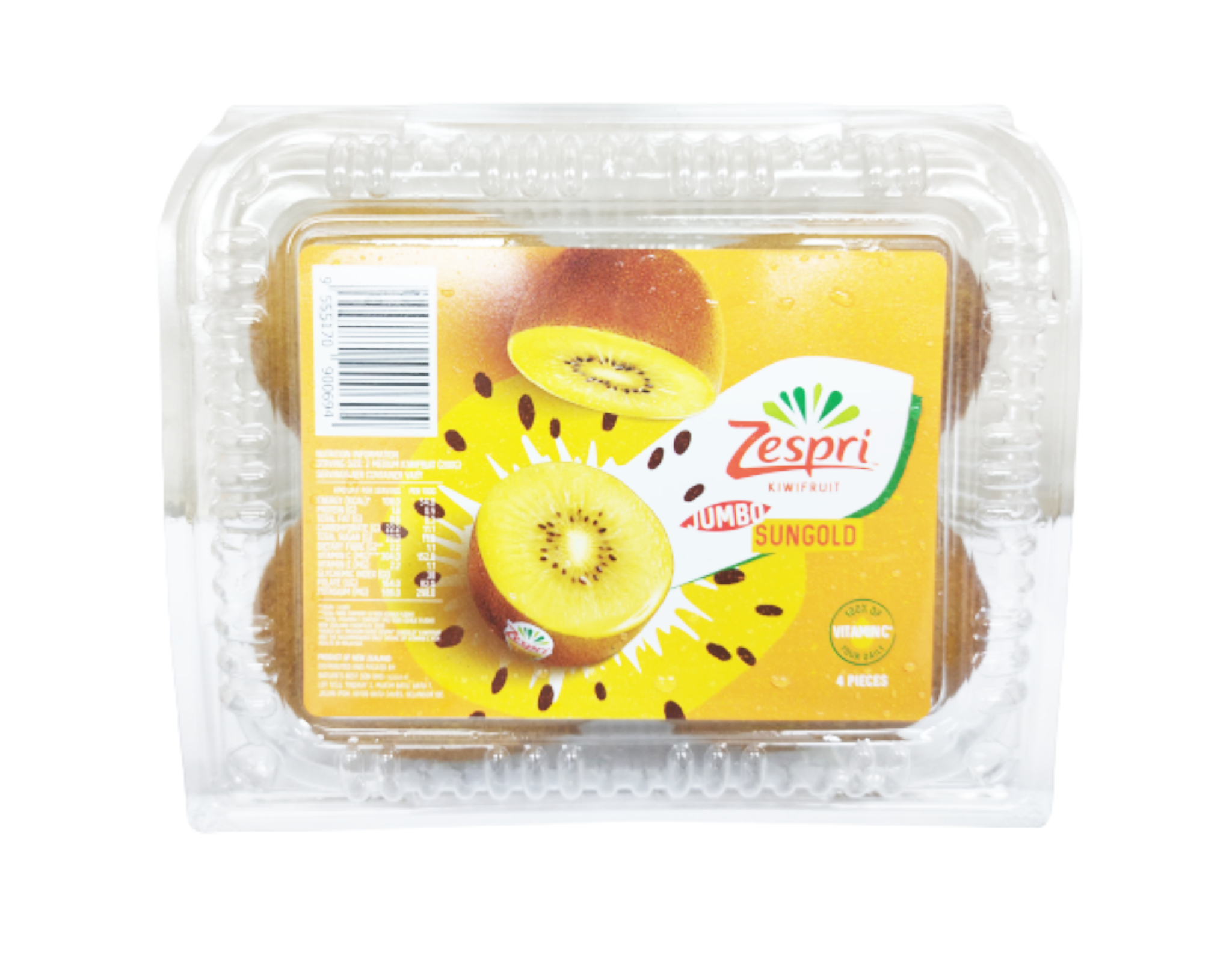 Zespri New Zealand Sungold Kiwi, 4pcs - Sweet & Juicy